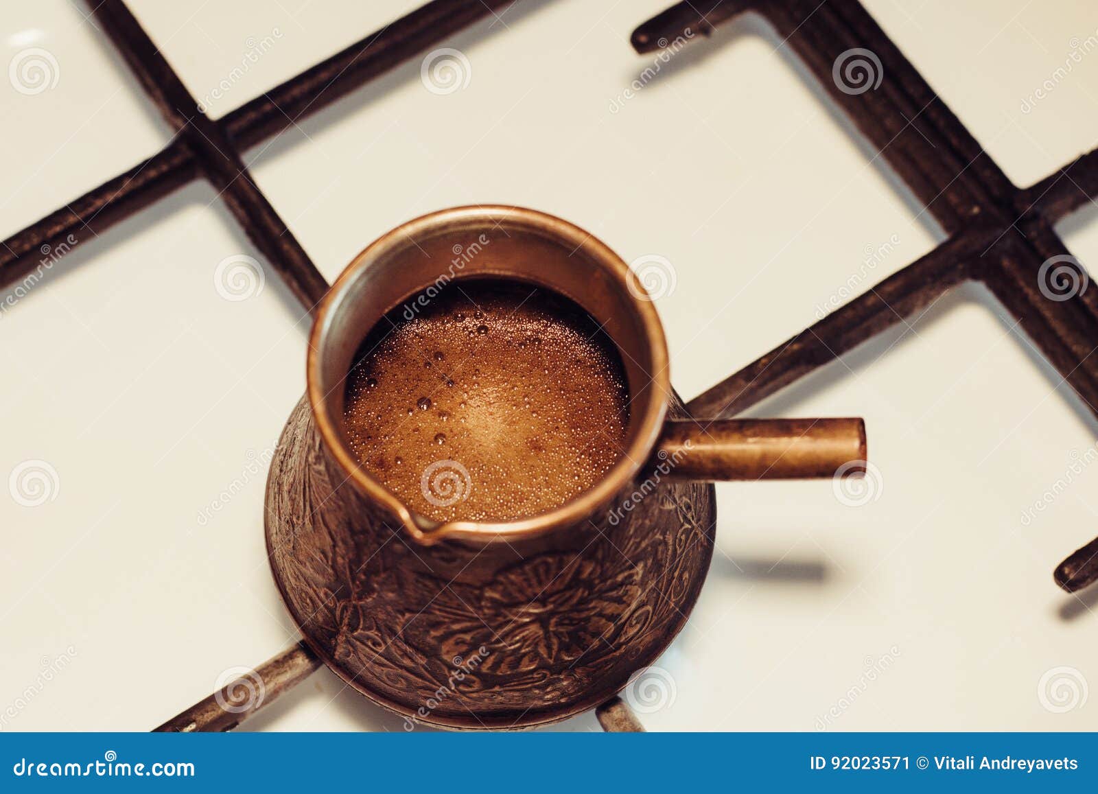 Turka with Coffee on the Gas Stove Stock Image - Image of arabica ...