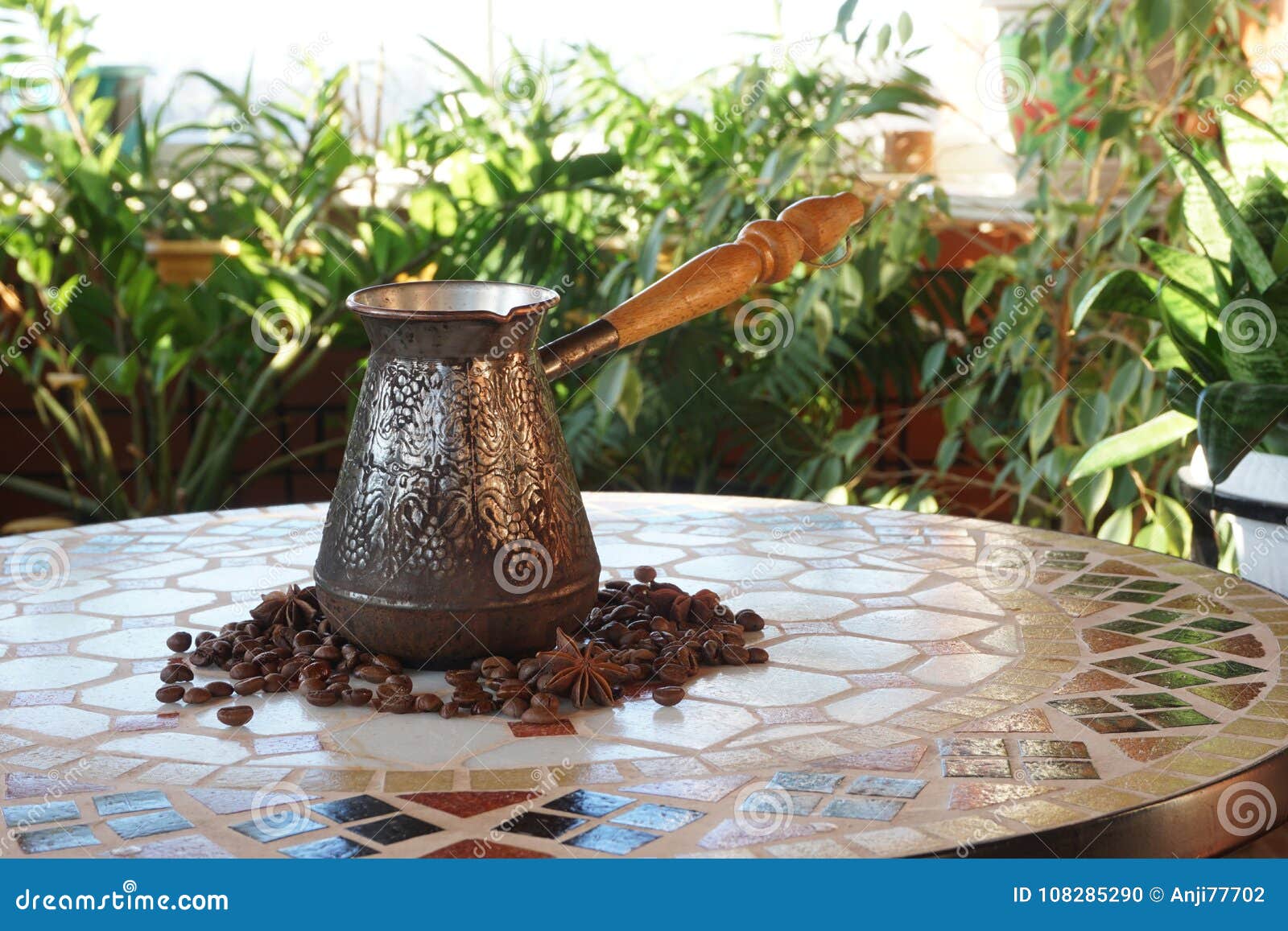 Turka for Coffee on the Table Stock Photo - Image of coffee, cafe ...