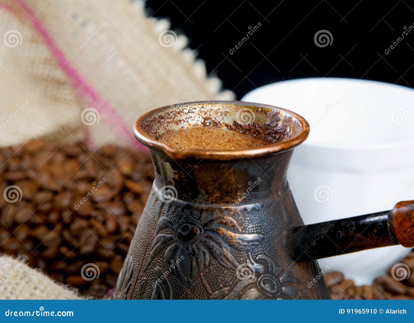 Turka For Coffee On The Table Stock Image | CartoonDealer.com #108202561