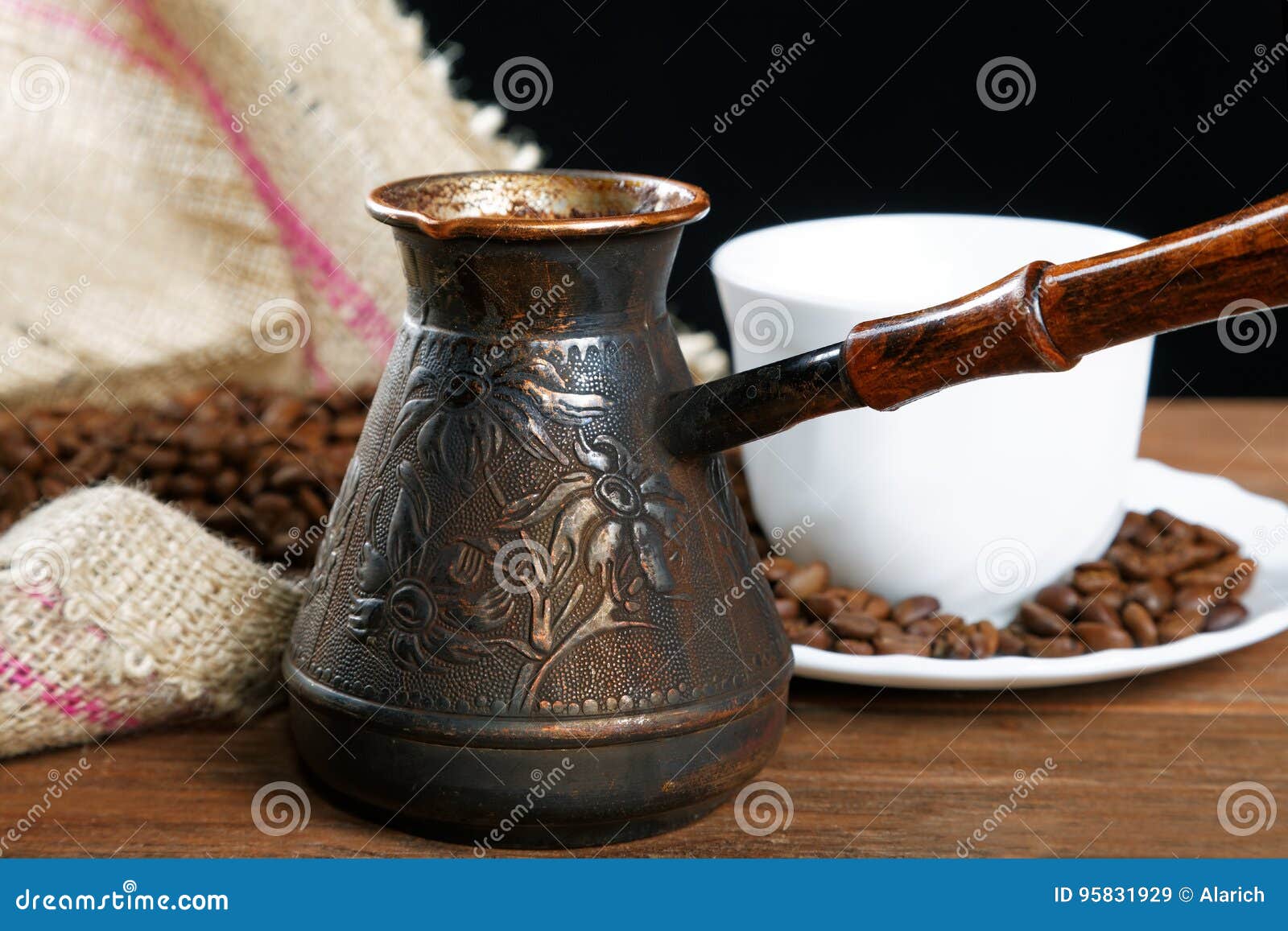Turka with Coffee on the Table Stock Image - Image of beverage, serve ...