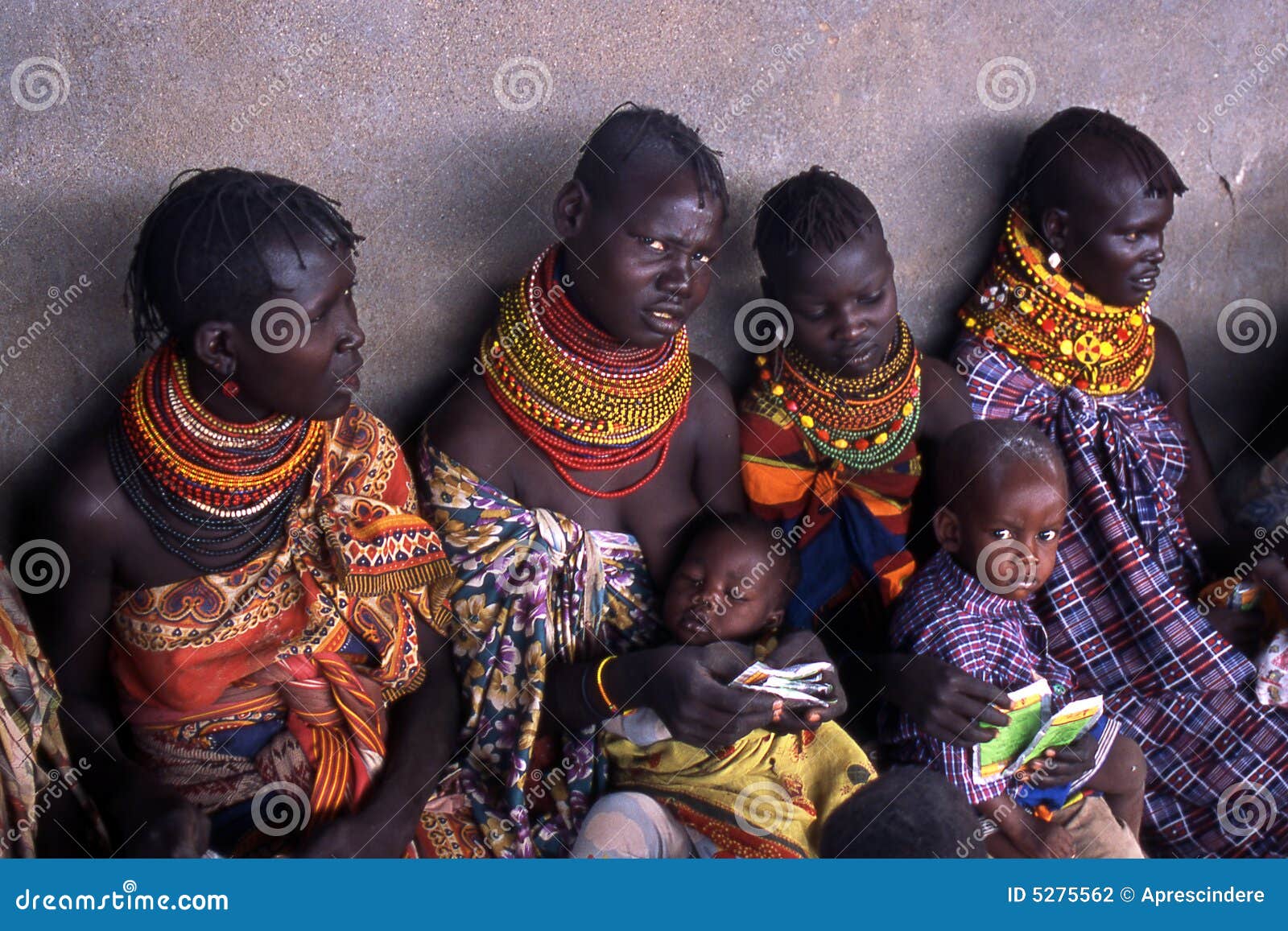 Turkana women and children editorial photography. Image of female - 5275562