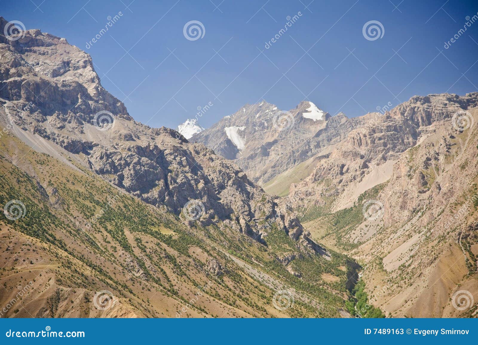 Turkestan Range, Pamir Mountains Stock Image - Image of colours, danger ...