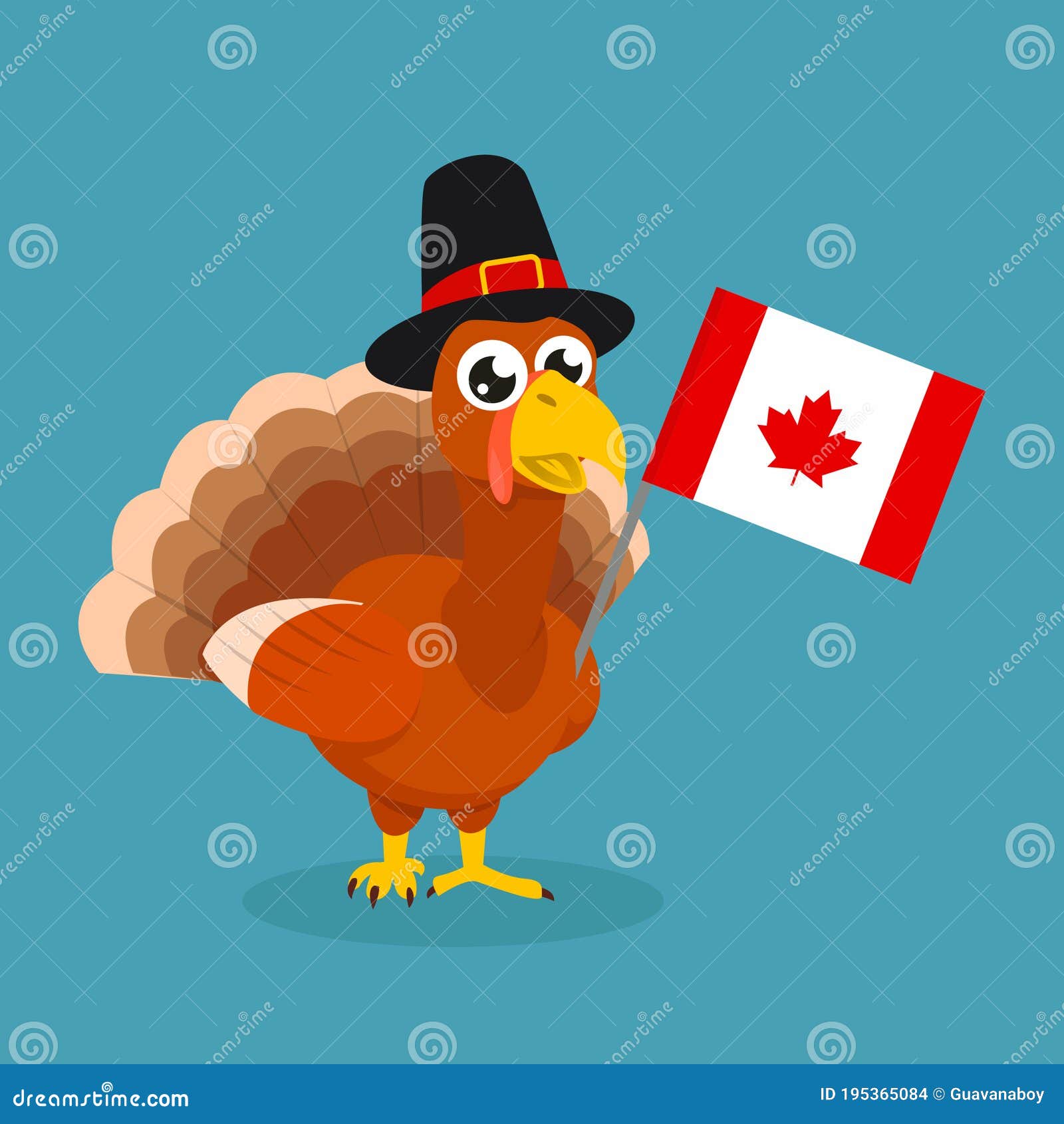 Turkey Thanksgiving Mascot Design Illustration Stock Vector ...