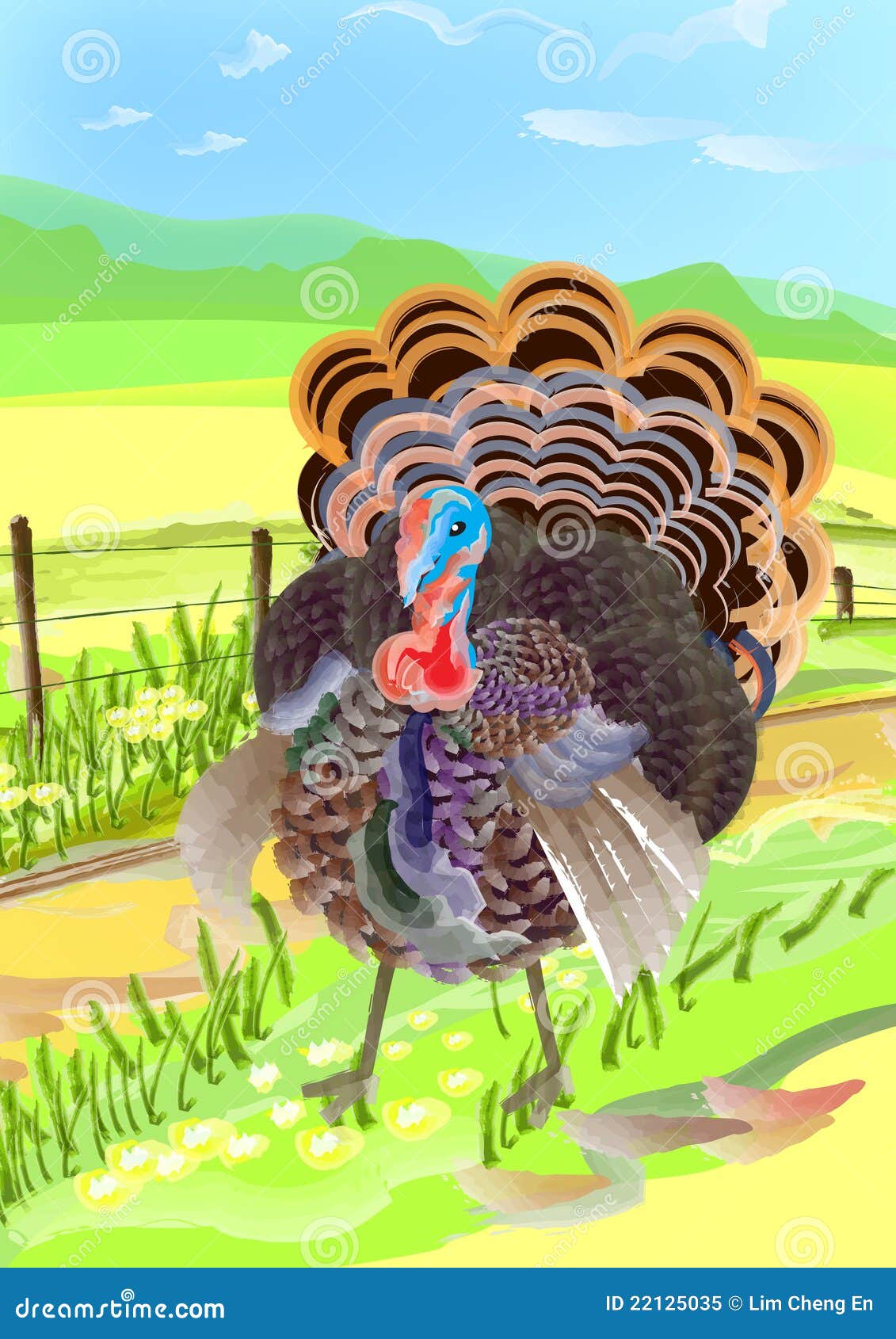 Turkey stock illustration. Illustration of scenic, stroke - 22125035