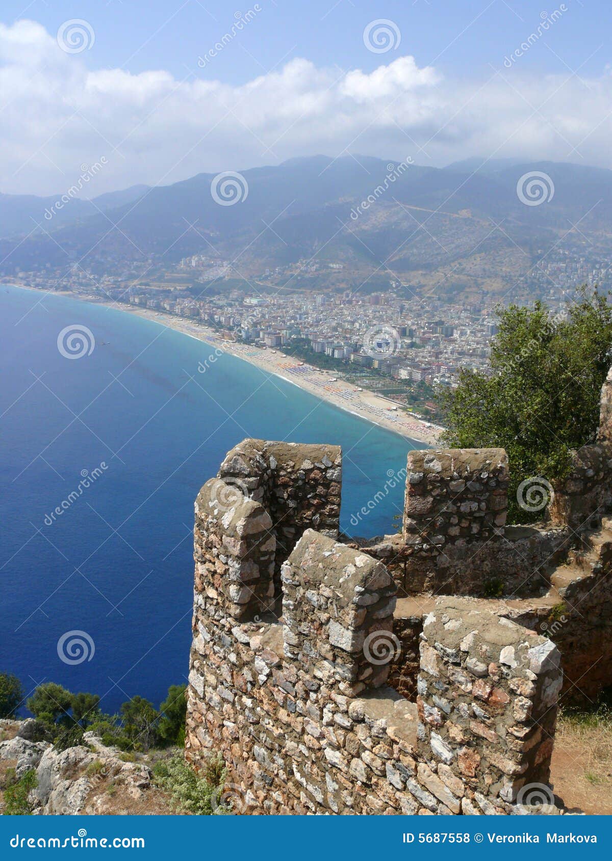 Turkey, Alanya - CleopatraÂ´s Beach Stock Photo - Image of wall, alanya ...