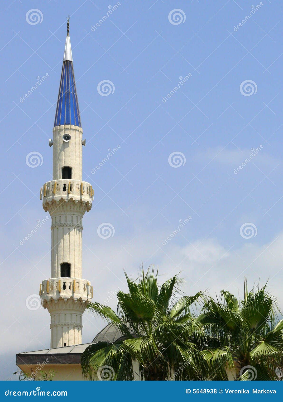 Turkey, Alanya - Prayer Tower Stock Photo - Image of religion, clouds ...