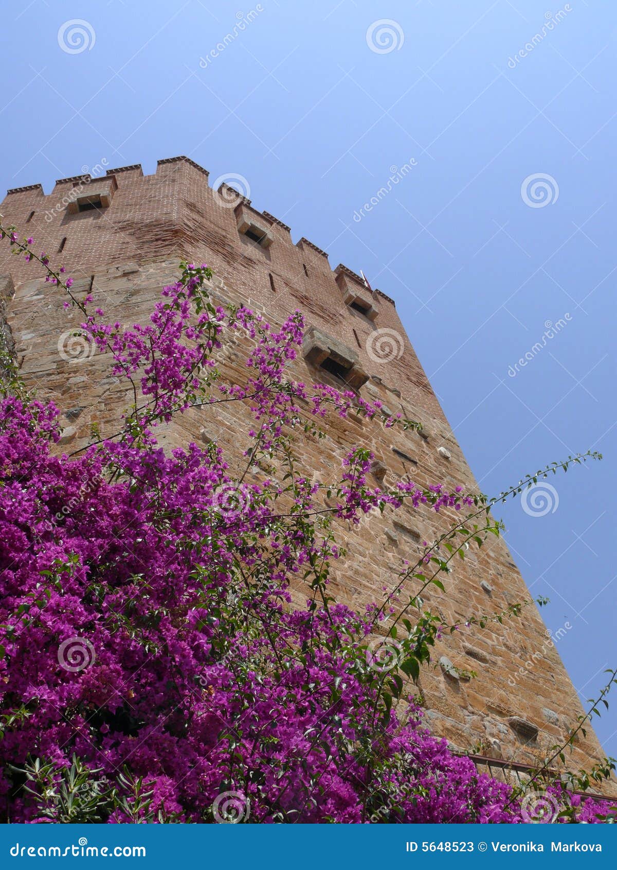 Turkey, Alanya - Red tower stock image. Image of architecture - 5648523