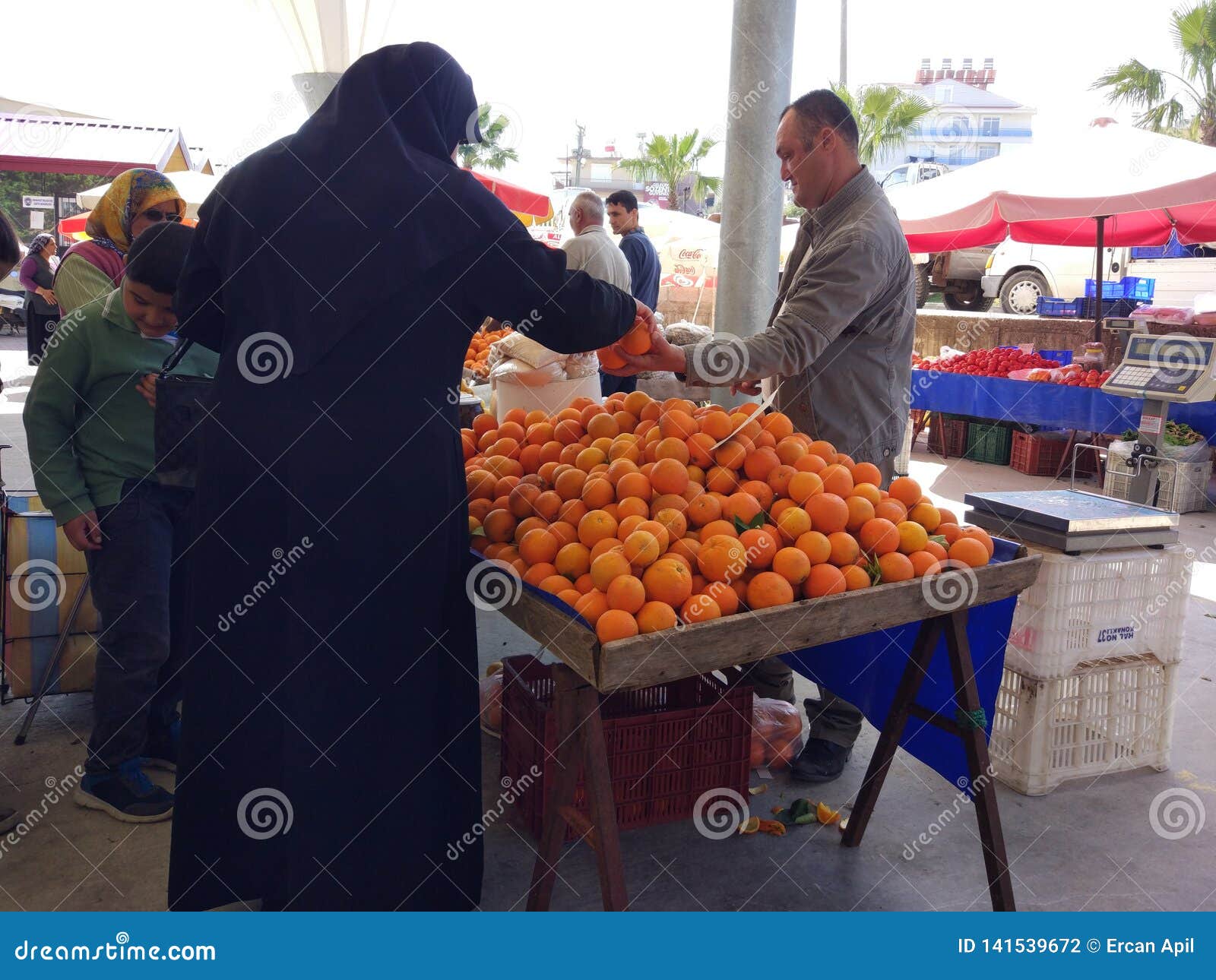 Turkish Bazaar Fruit and Vegetable Stall Editorial Photography - Image ...