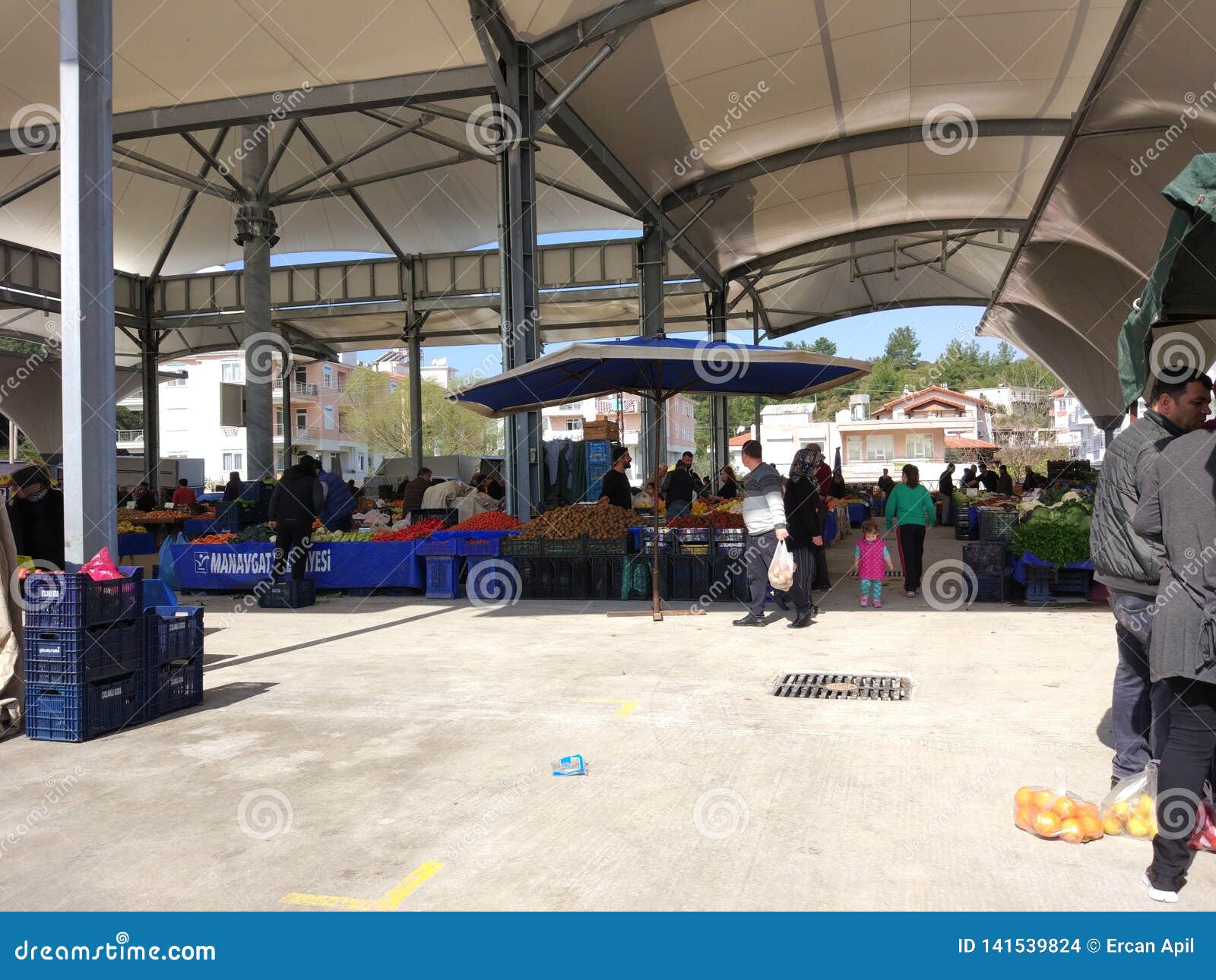 Turkish Bazaar Fruit and Vegetable Stall Editorial Stock Image - Image ...
