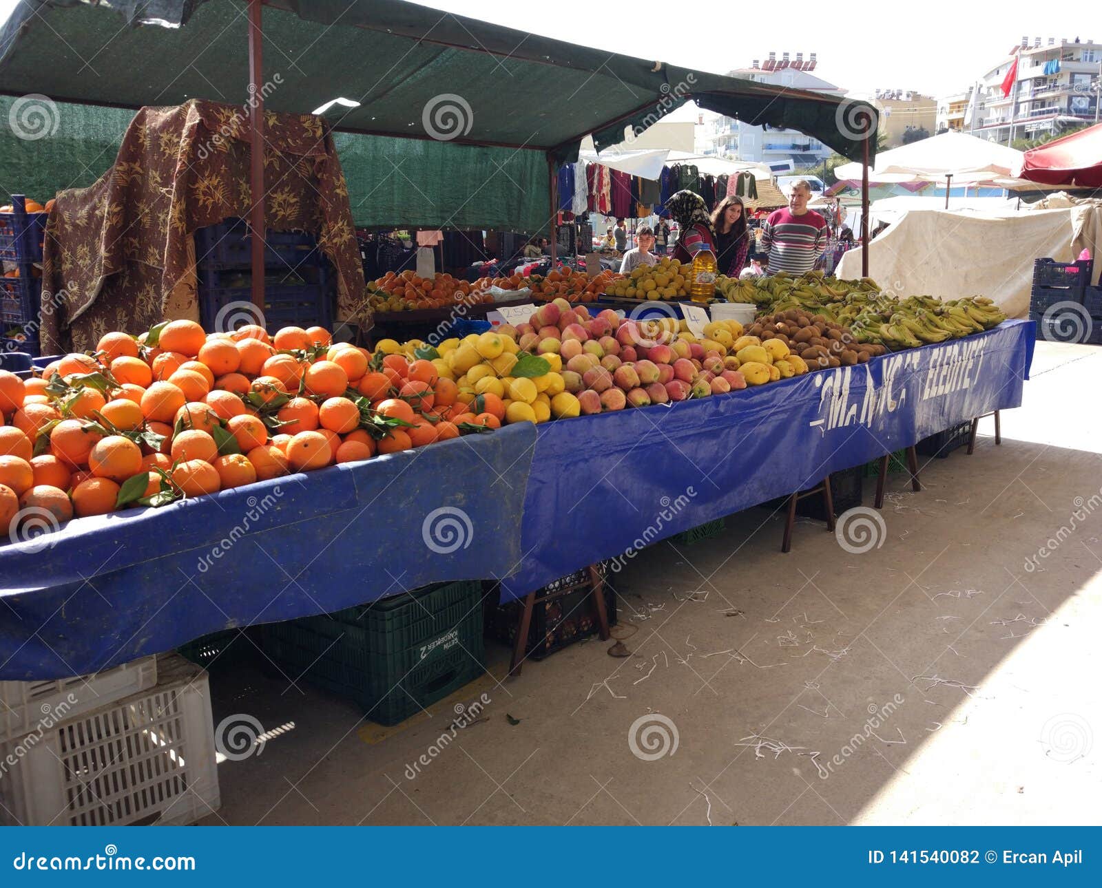 Turkish Bazaar Fruit and Vegetable Stall Editorial Photography - Image ...