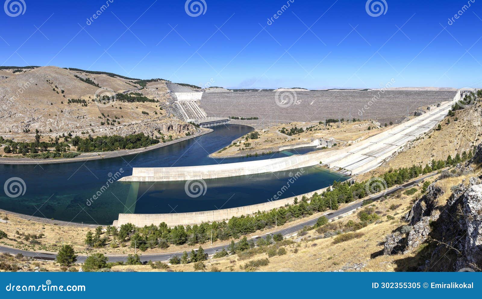 Turkey, Ataturk Dam on the Euphrates River Editorial Image - Image of ...