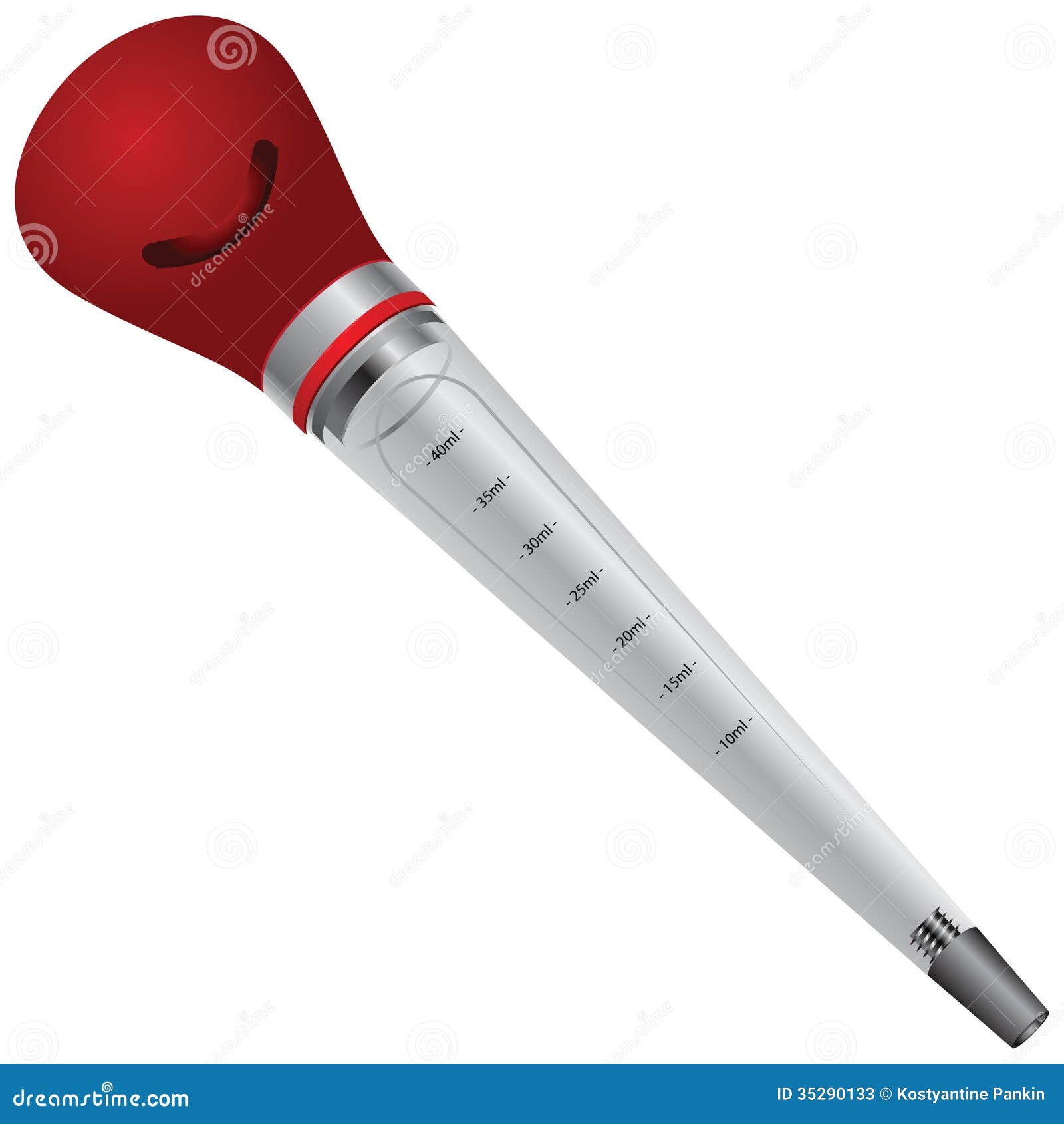 Turkey baster stock vector. Illustration of bulb, utensil - 35290133