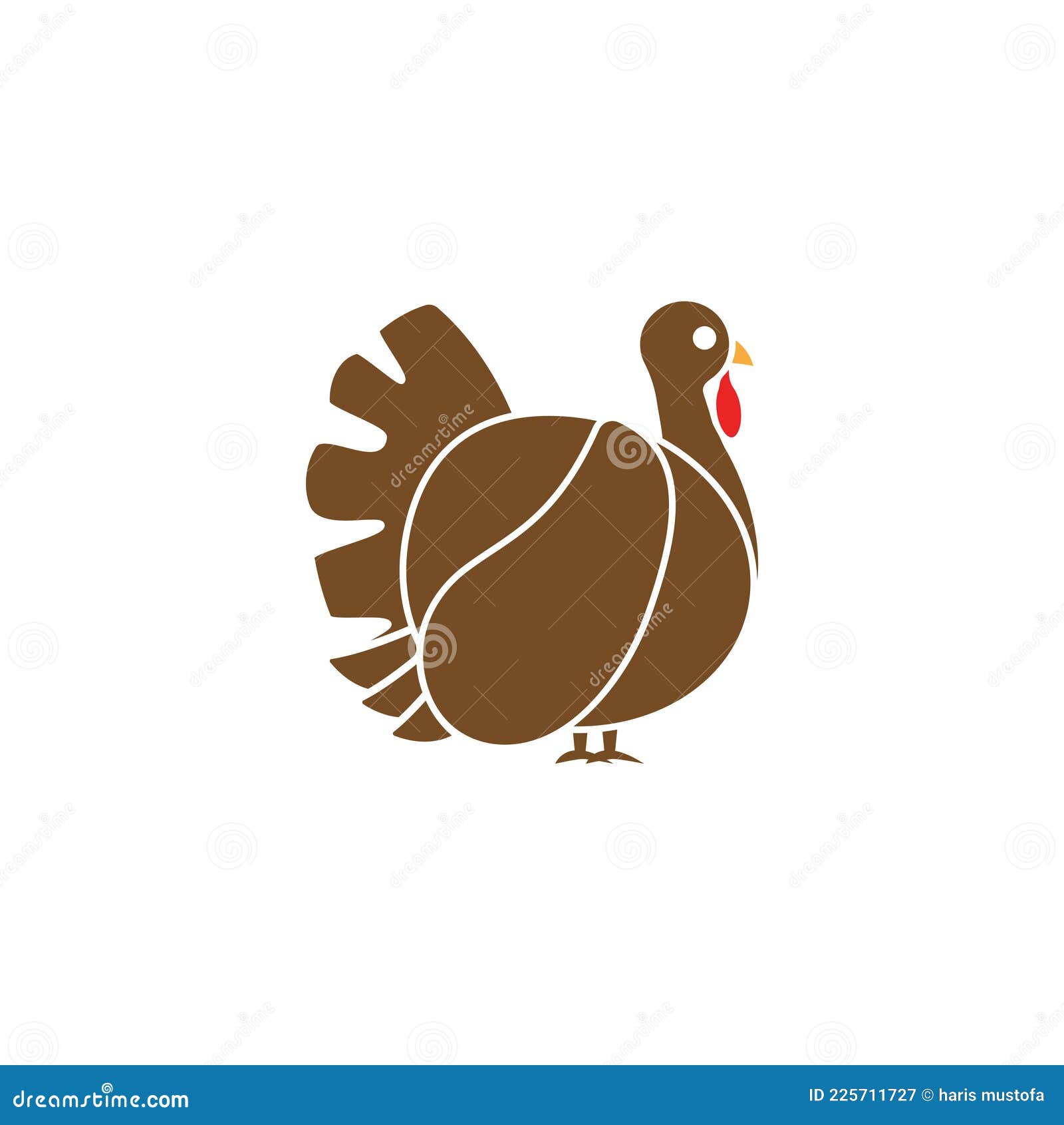 Turkey Bird Icon Design Template Vector Isolated Illustration Stock ...