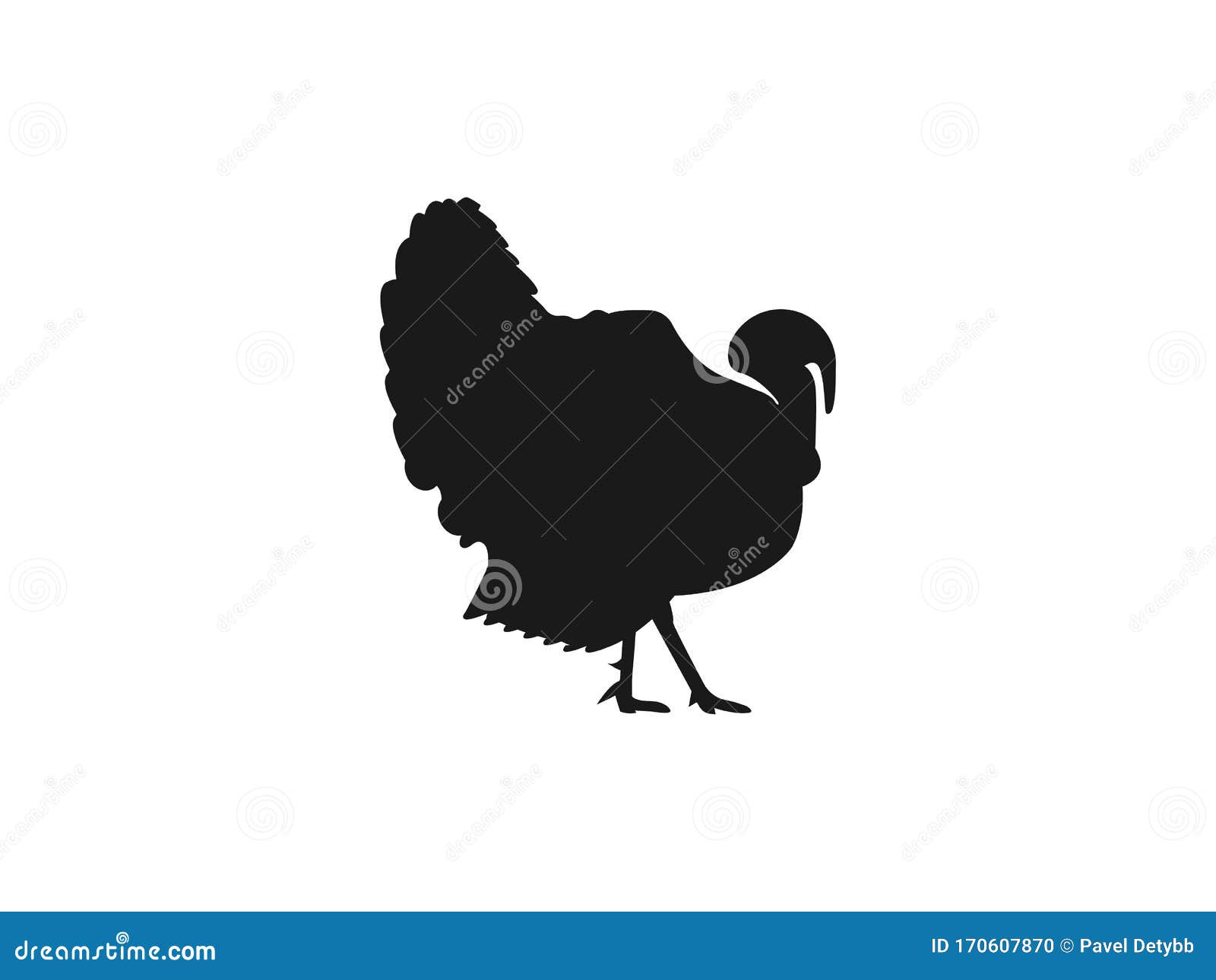 Turkey, Bird Icon. Vector Illustration, Flat Design Stock Illustration ...
