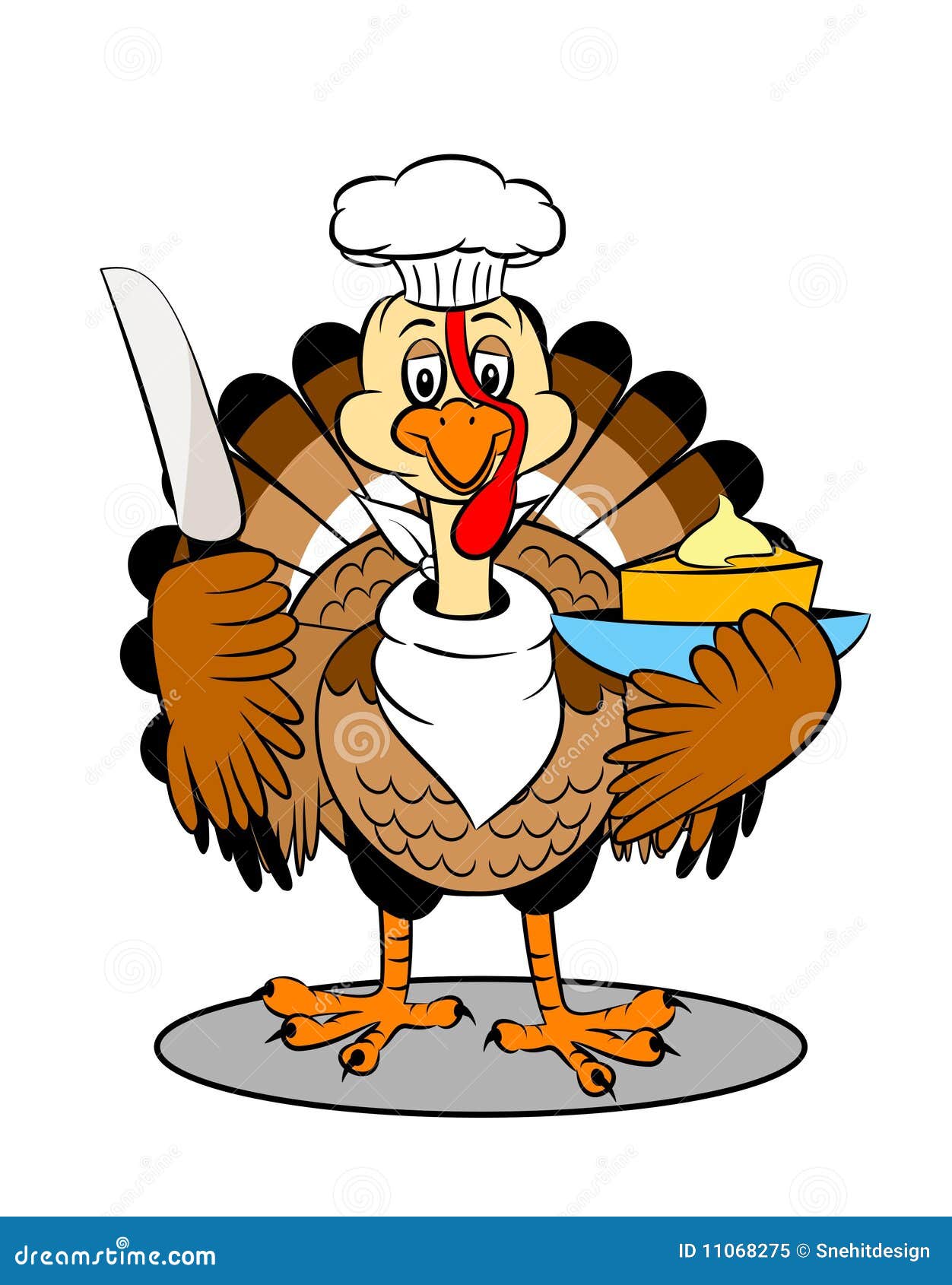 Turkey cartoon stock illustration. Illustration of festivity - 11068275