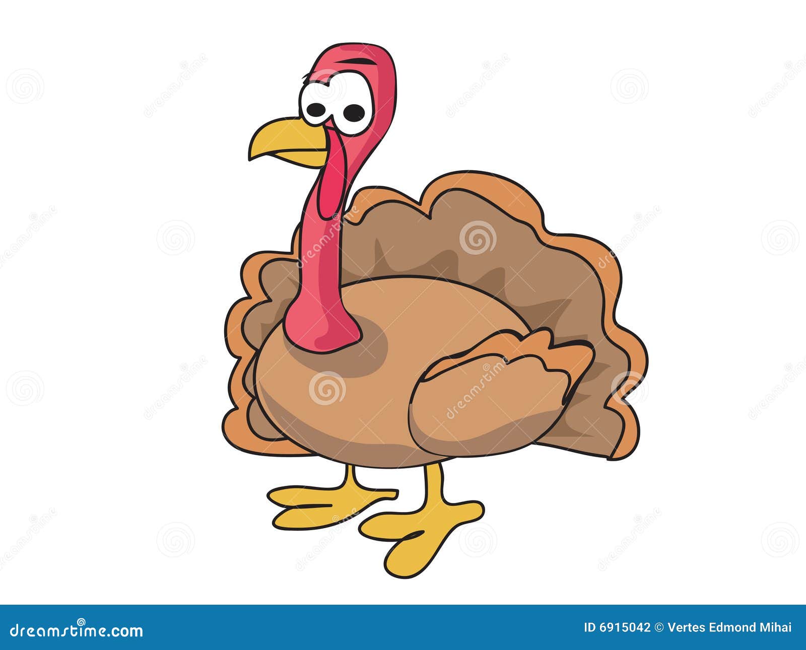Turkey cartoon stock vector. Illustration of thankful - 6915042