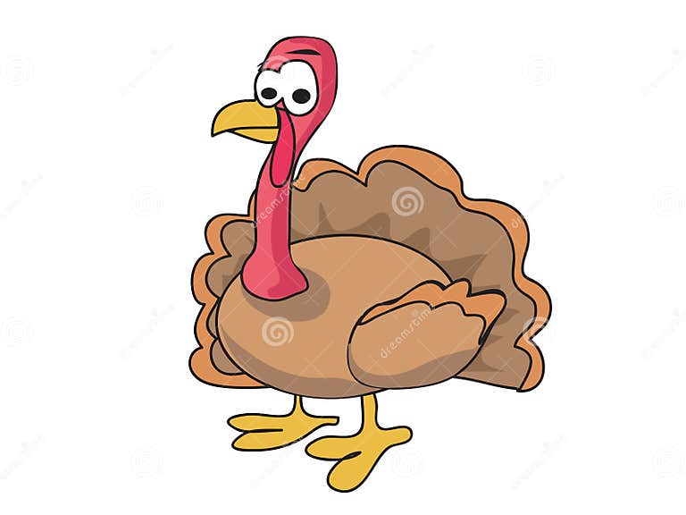 Turkey cartoon stock vector. Illustration of thankful - 6915042
