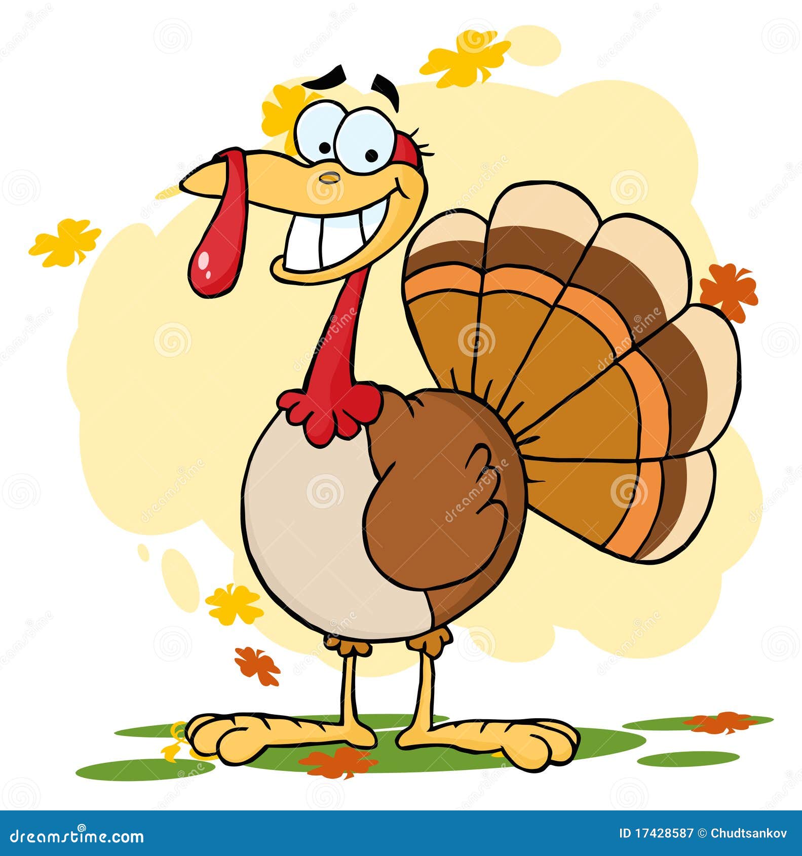 Turkey cartoon character stock vector. Illustration of illustrate ...