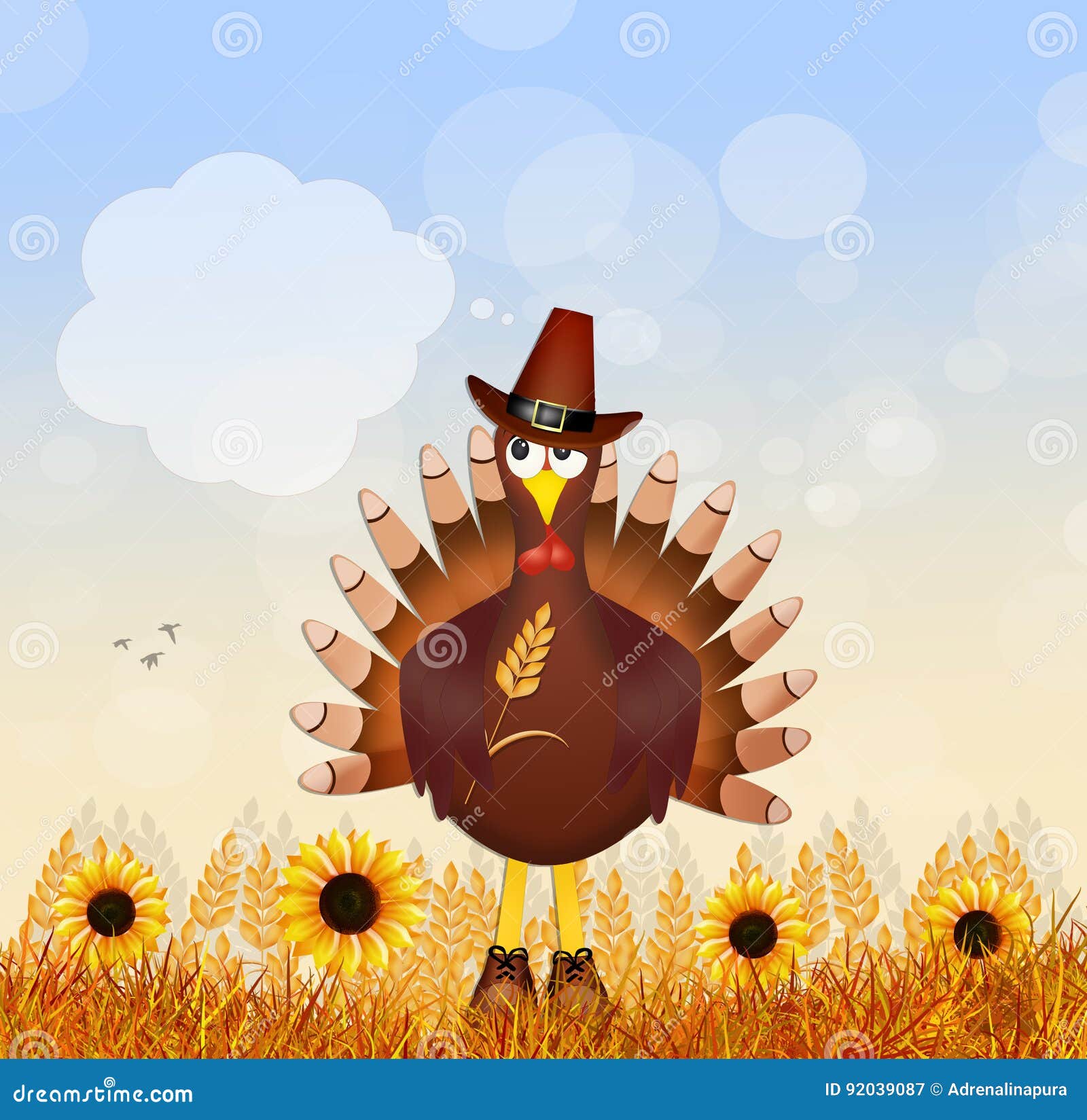 Turkey cartoon stock illustration. Illustration of autumn - 92039087