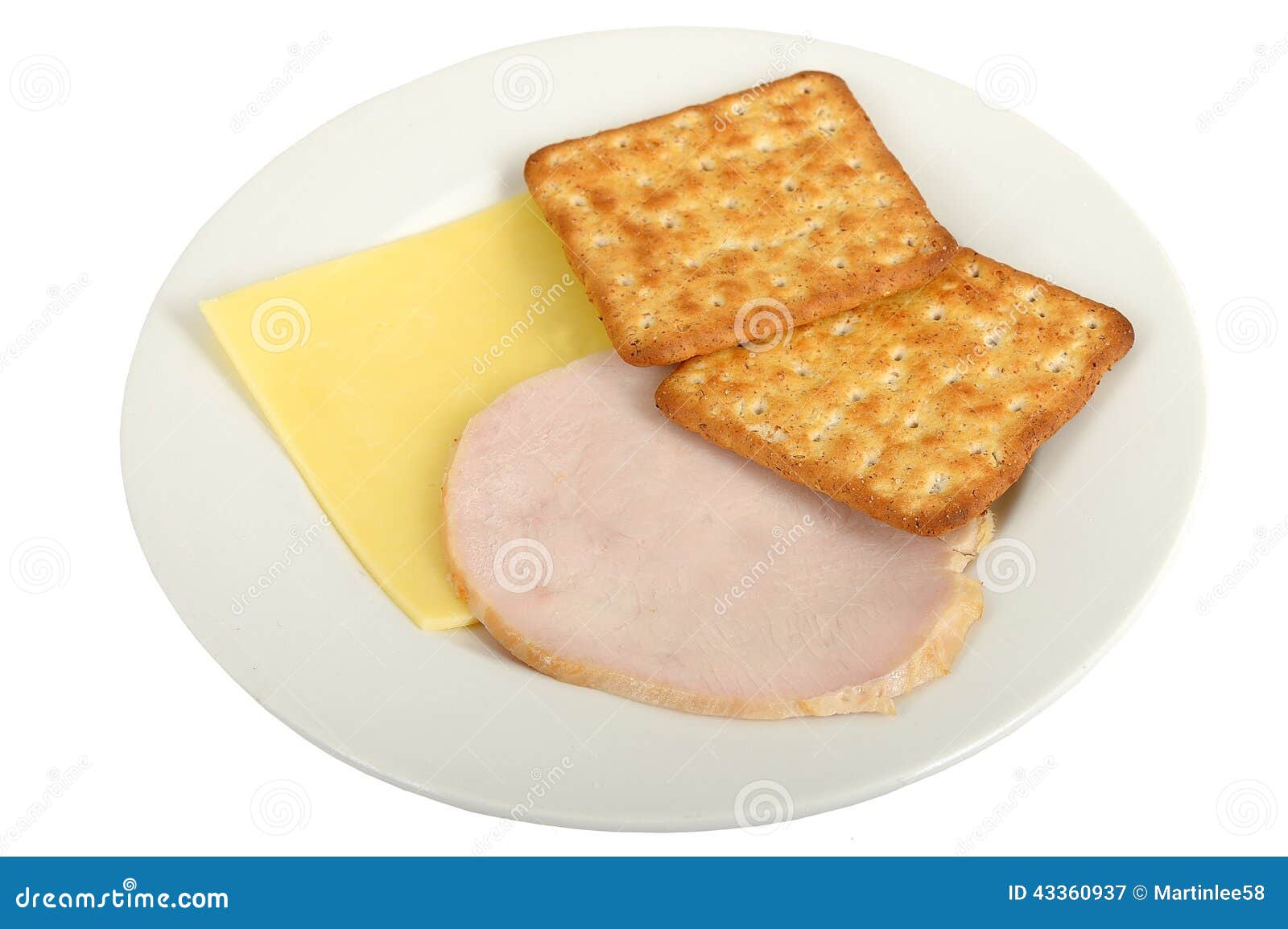 Turkey with Cheese and Crackers Stock Image - Image of food, crackers ...