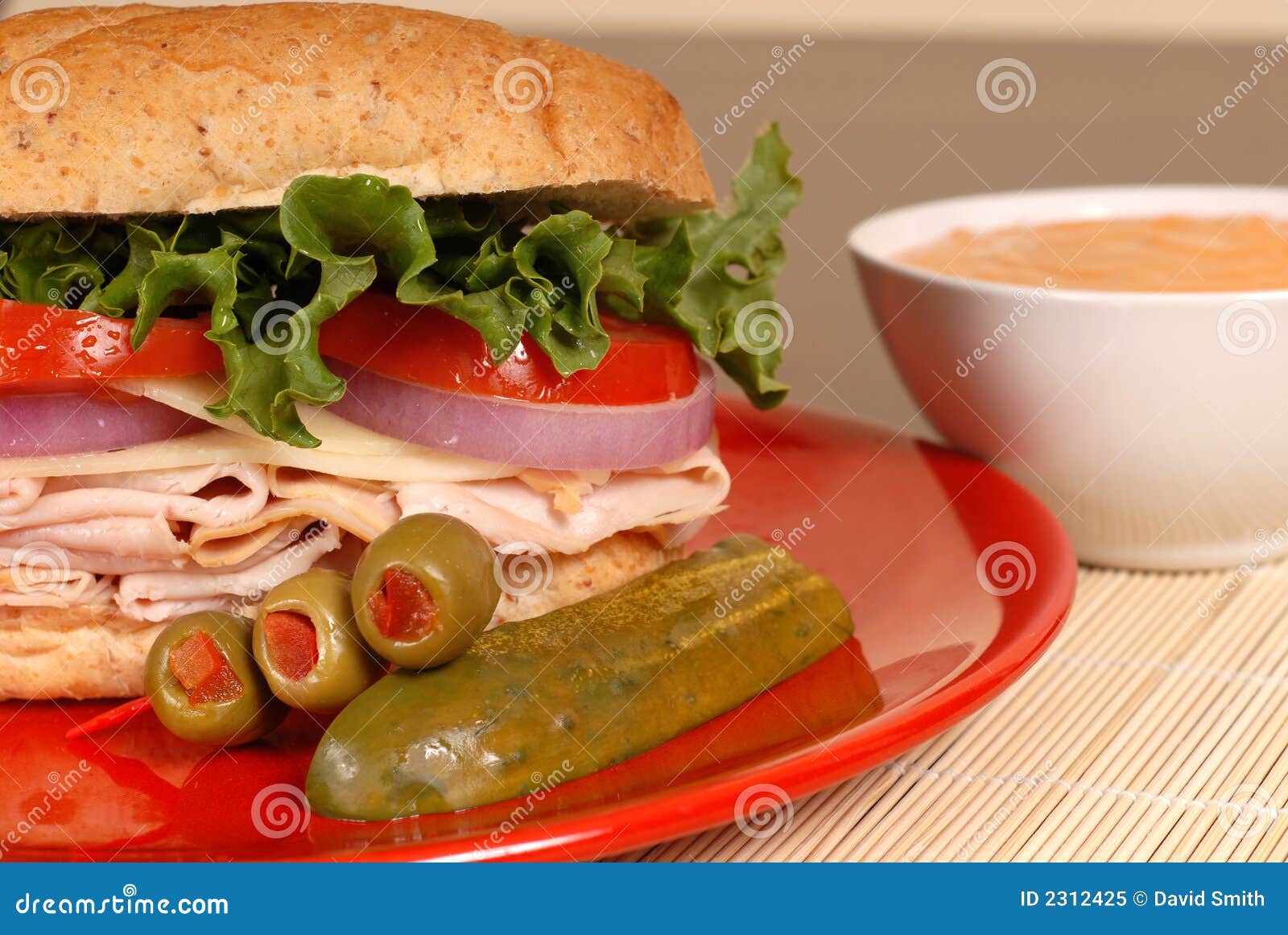 Turkey and cheese sandwich stock image. Image of nutritious - 2312425