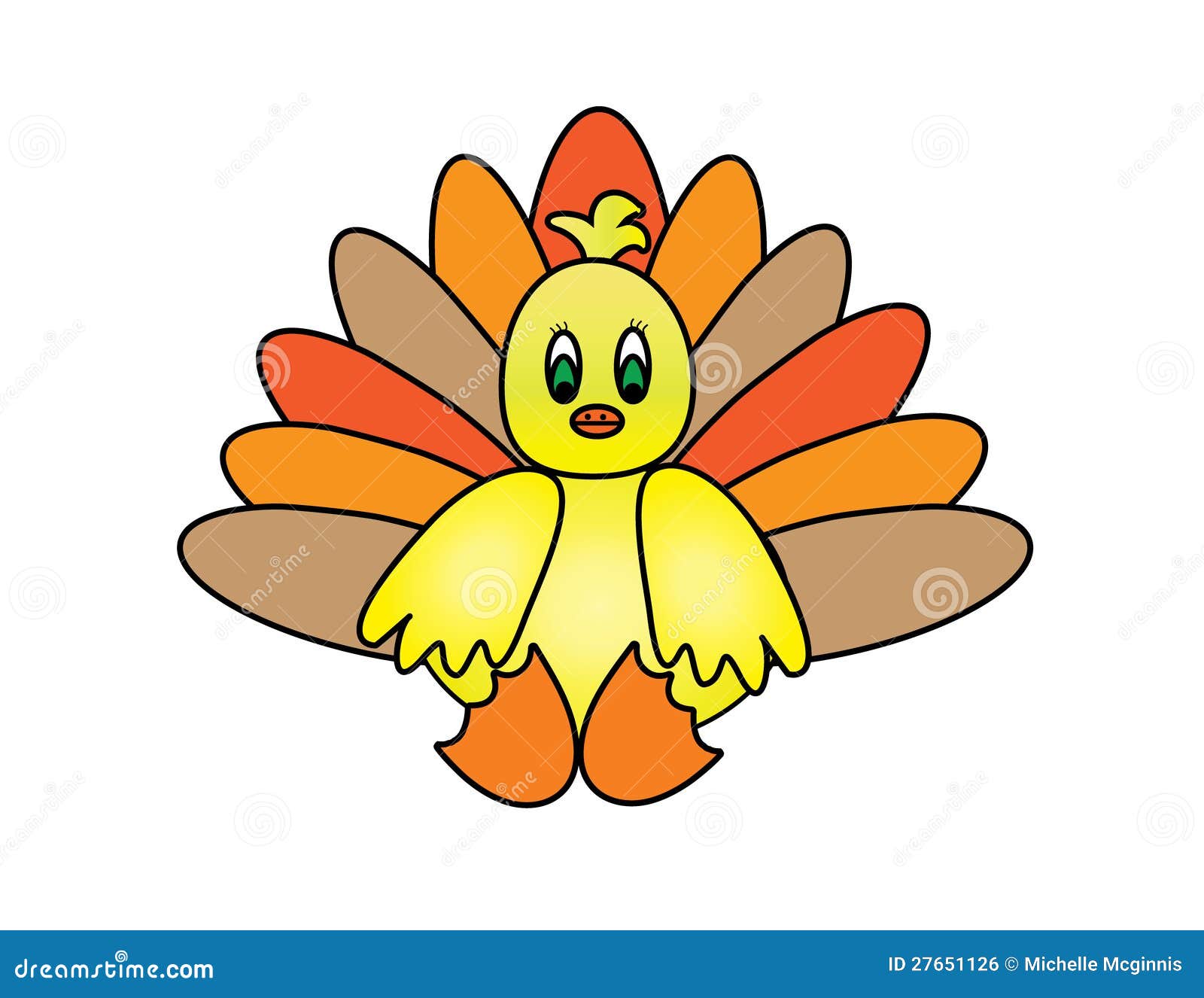 Turkey chick stock illustration. Illustration of feathers - 27651126