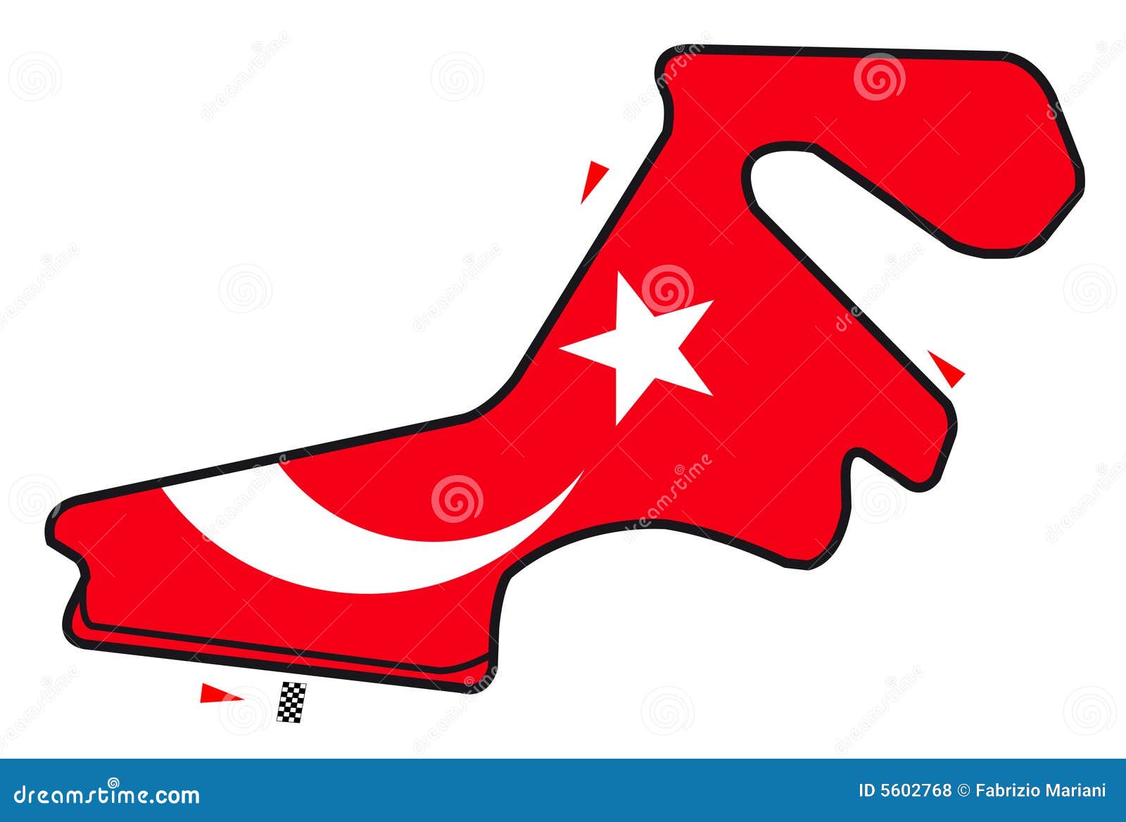 Turkey circuit: Formula 1 stock vector. Illustration of circuit - 5602768