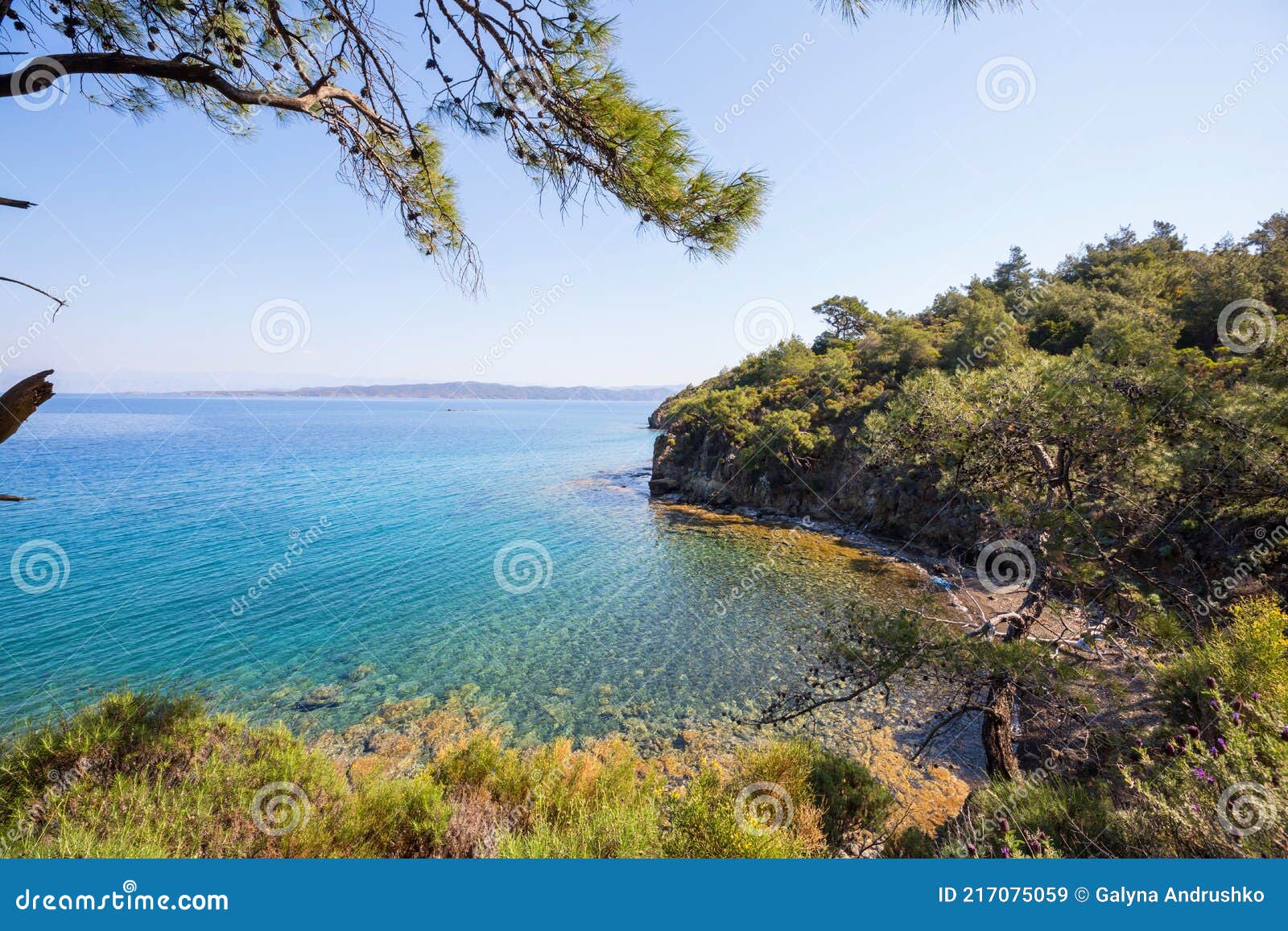 Turkey coast stock image. Image of water, mediterranean - 217075059