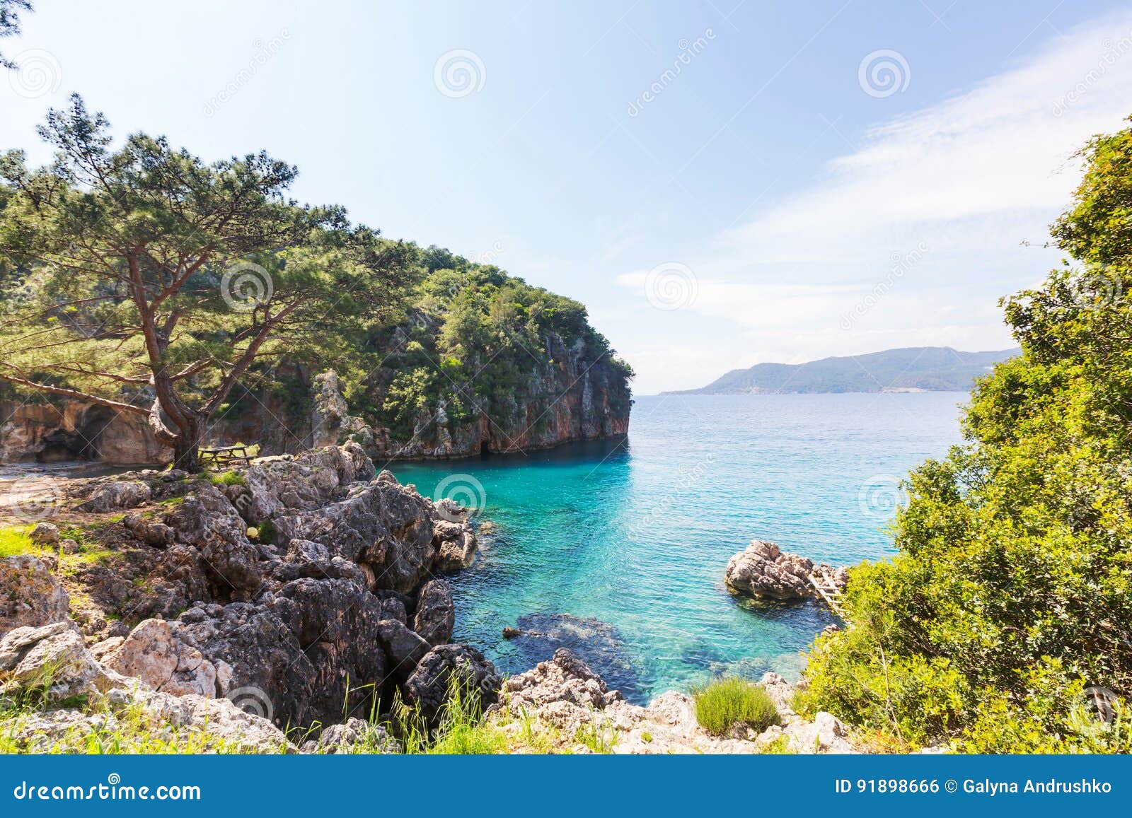 Turkey coast stock photo. Image of island, antique, summer - 91898666