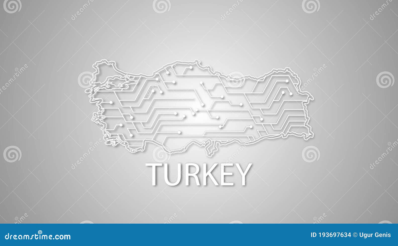 Turkey concept cyber map stock footage. Video of design - 193697634