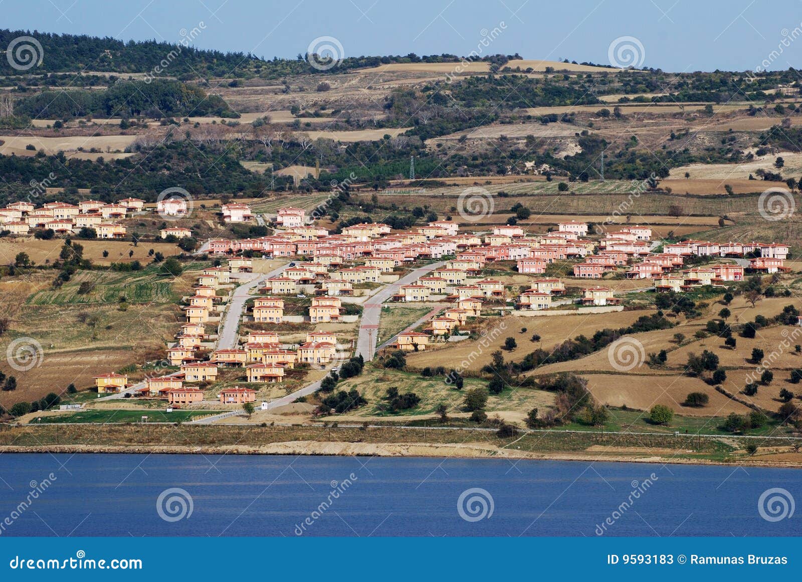 Turkey Countryside stock image. Image of houses, landmark - 9593183