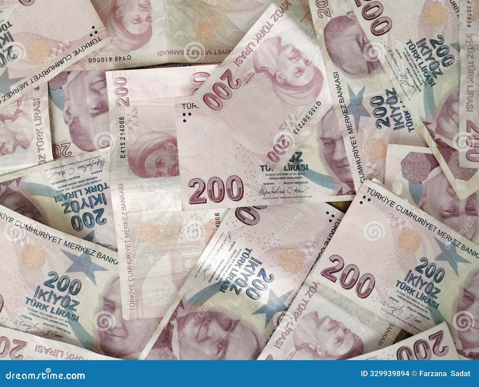 Turkey Currency Counting and Sorting Stock Photo - Image of currency ...