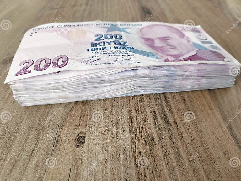 Turkey Currency Counting and Sorting Stock Photo - Image of lira, turk ...