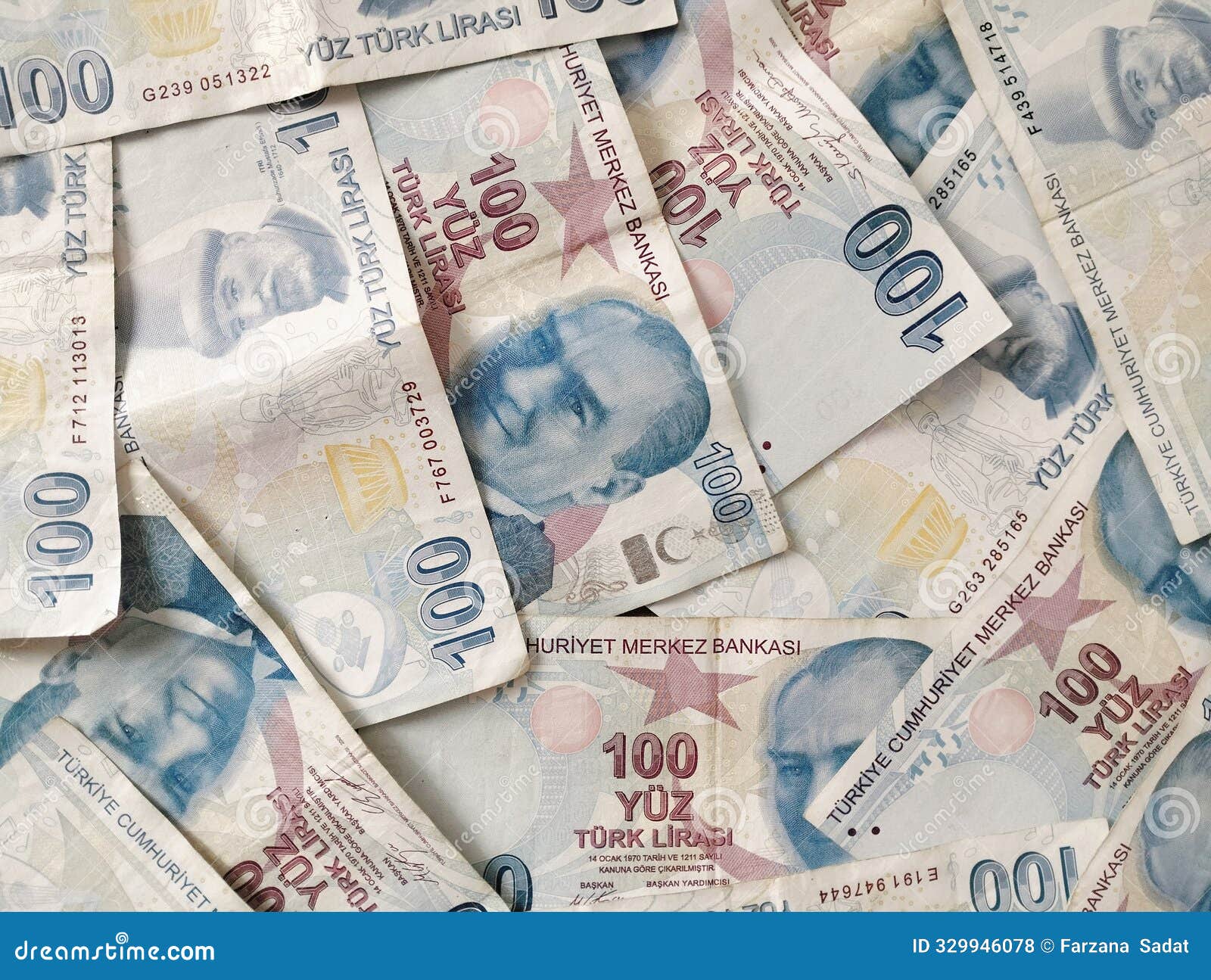 Turkey Currency Counting and Sorting Stock Photo - Image of payment ...