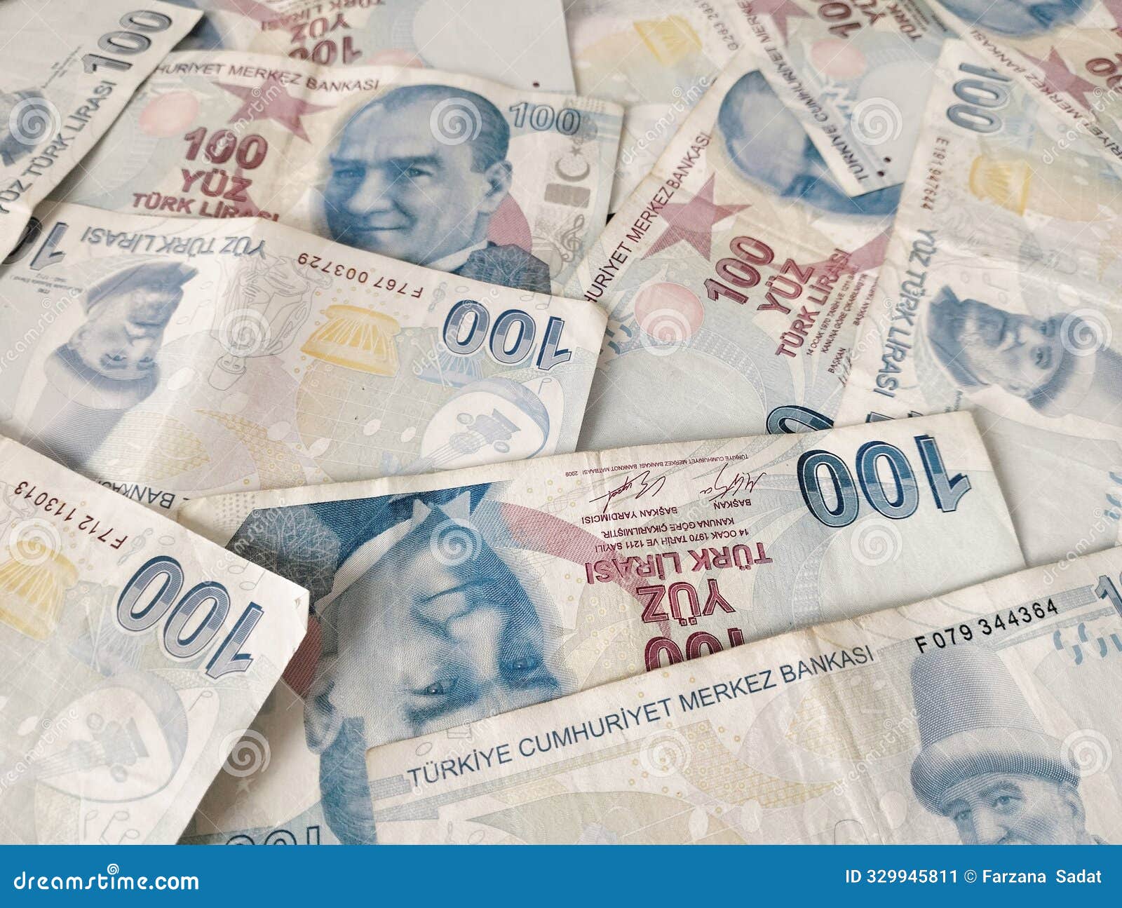 Turkey Currency Counting and Sorting Stock Image - Image of rich ...