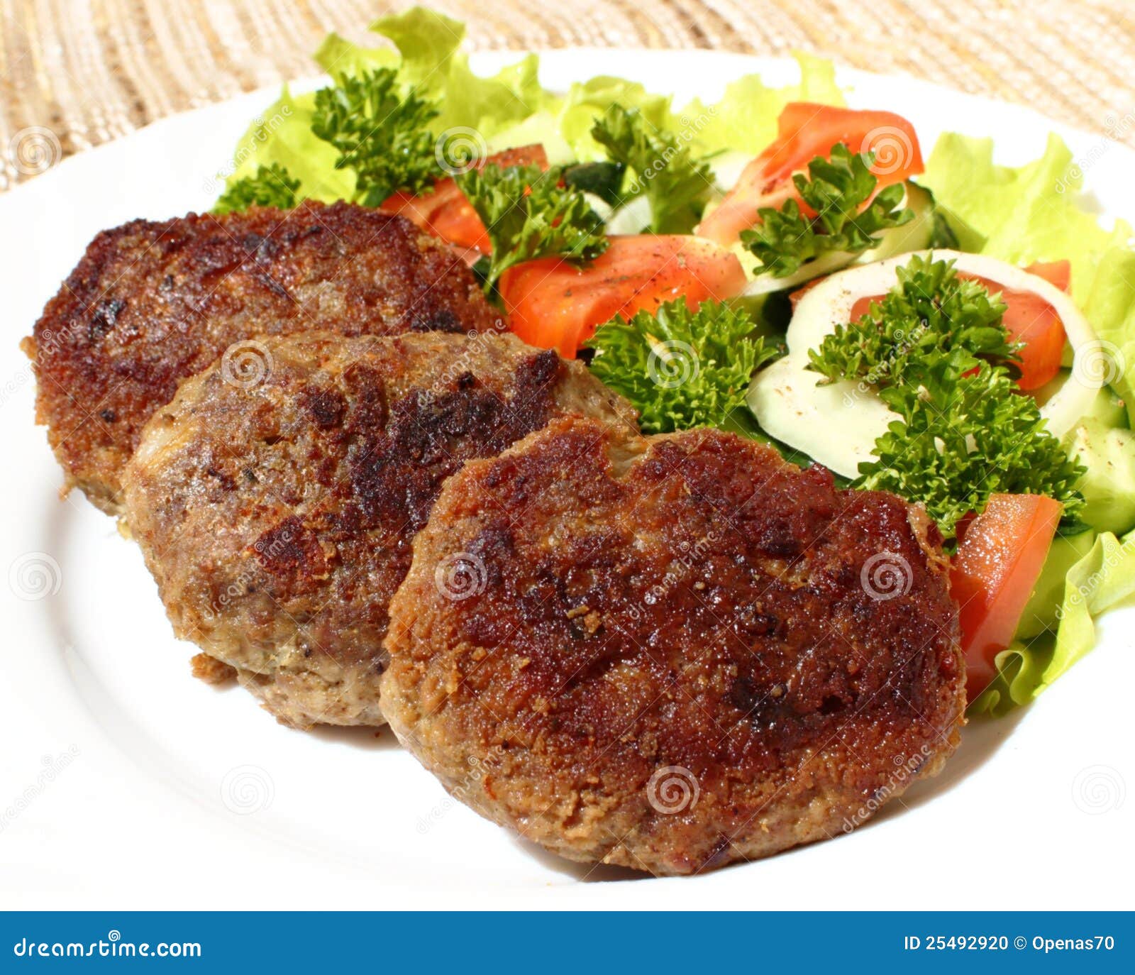 Turkey cutlets stock photo. Image of lunch, lettuce, fresh - 25492920