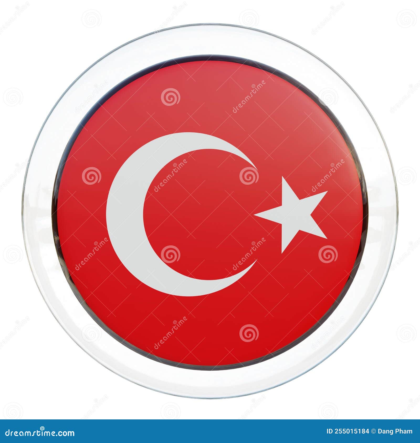 Turkey 3D flag stock illustration. Illustration of banner - 255015184