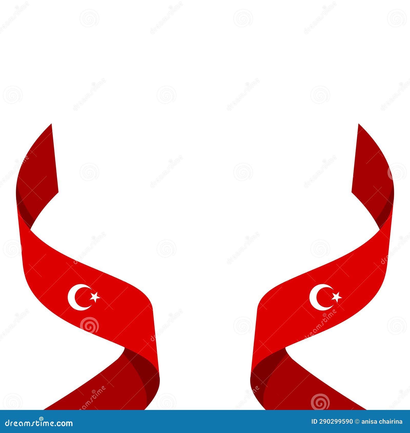 Turkey Element Independence Day Illustration Design Vector Stock ...