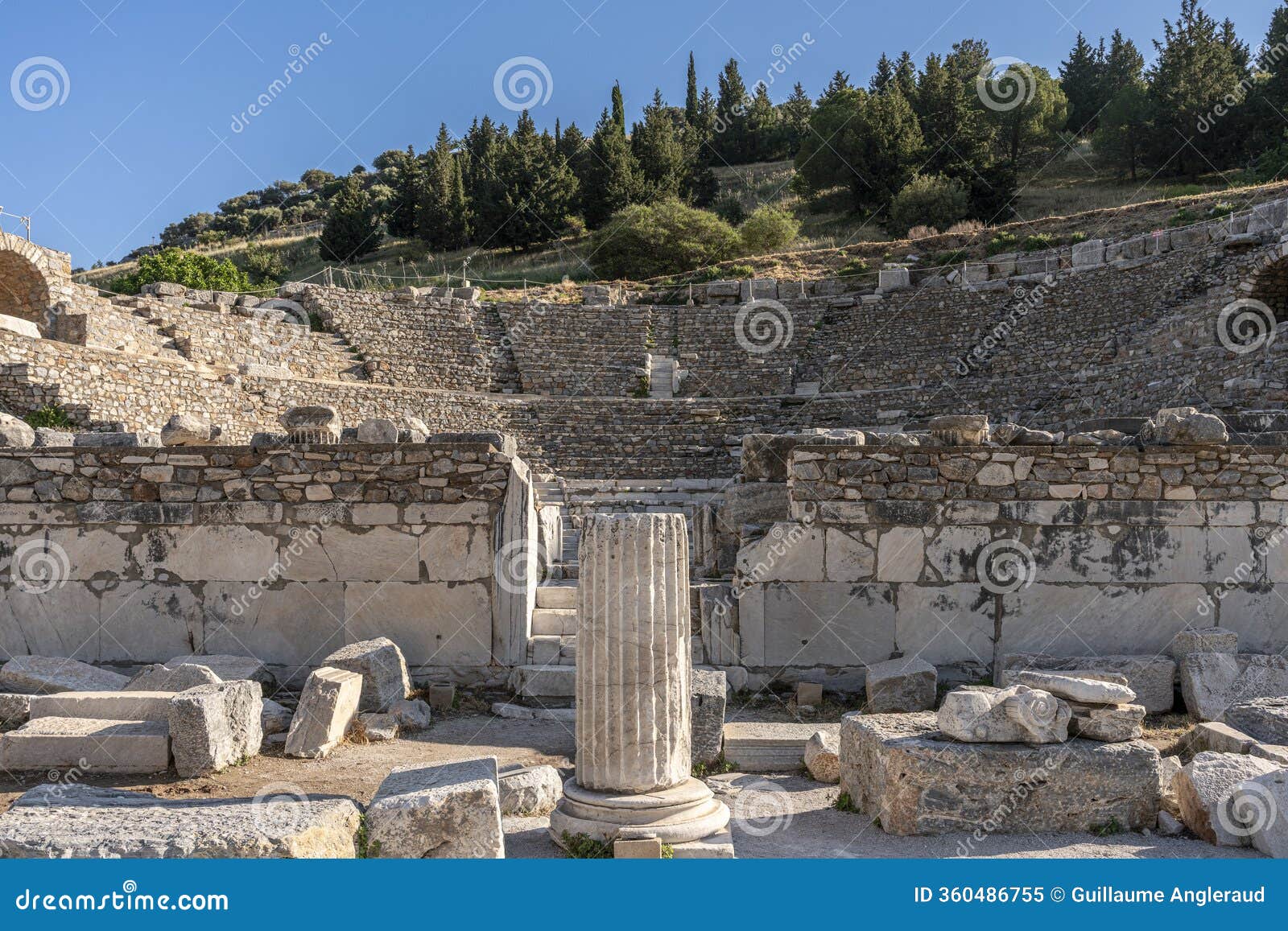 Turkey - Ephesus - Ancient Odeon Structure Stock Image - Image of ...