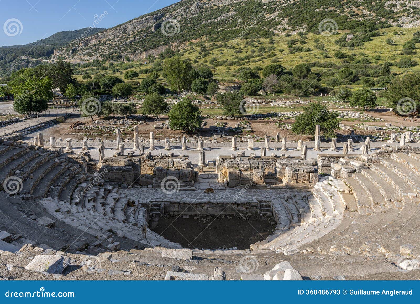 Turkey - Ephesus - Ancient Odeon Structure Stock Image - Image of ...