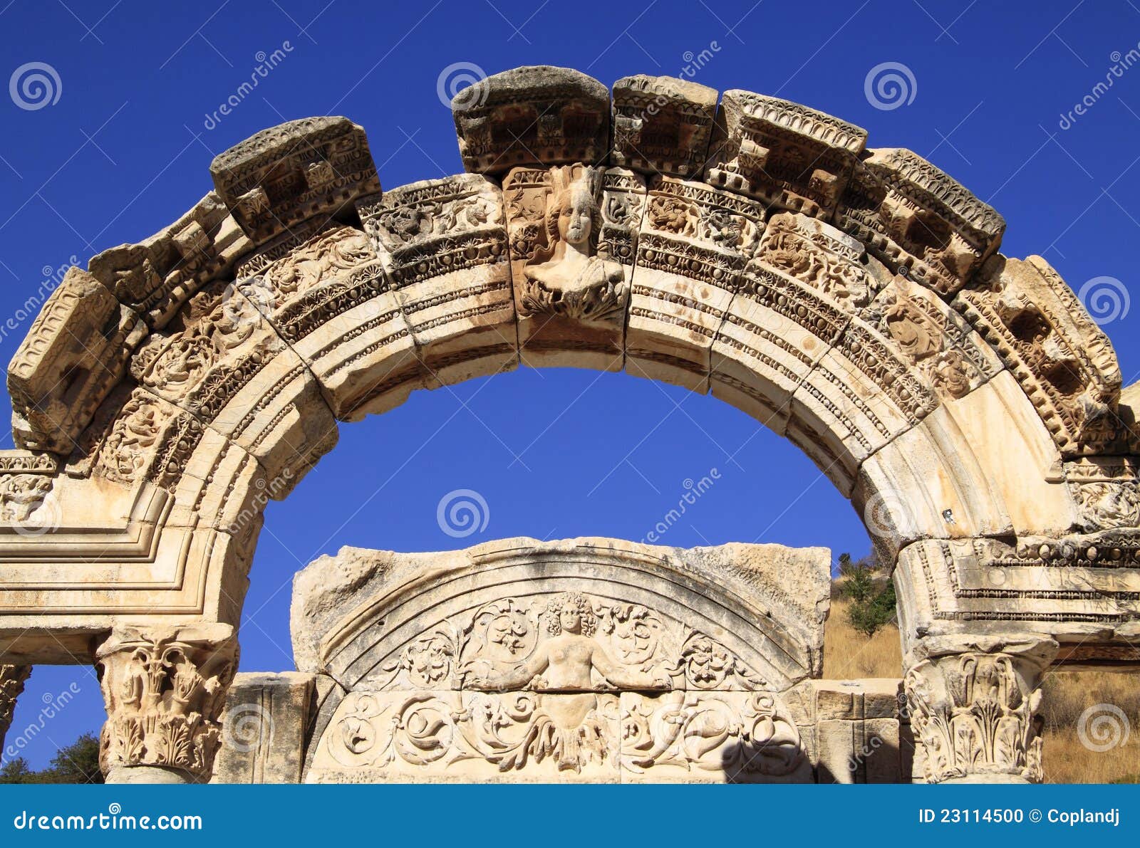Turkey Ephesus arch stock photo. Image of empire, columns - 23114500