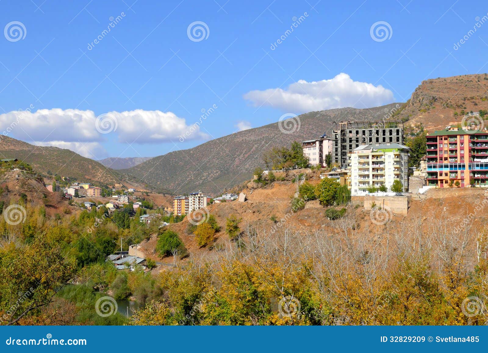 Turkey. Erzinkan. stock image. Image of landscape, clouds - 32829209
