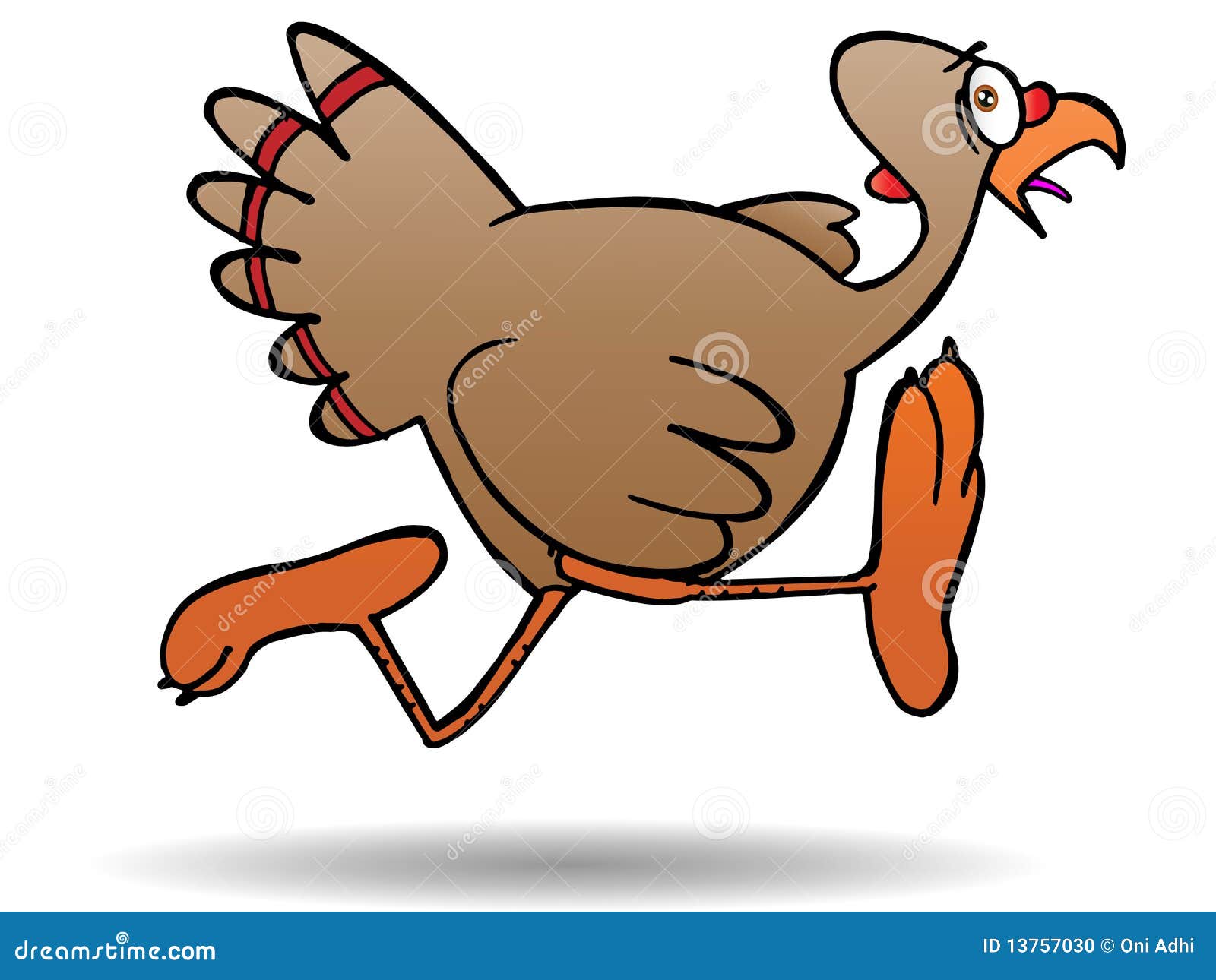 Turkey escape stock illustration. Illustration of funny - 13757030
