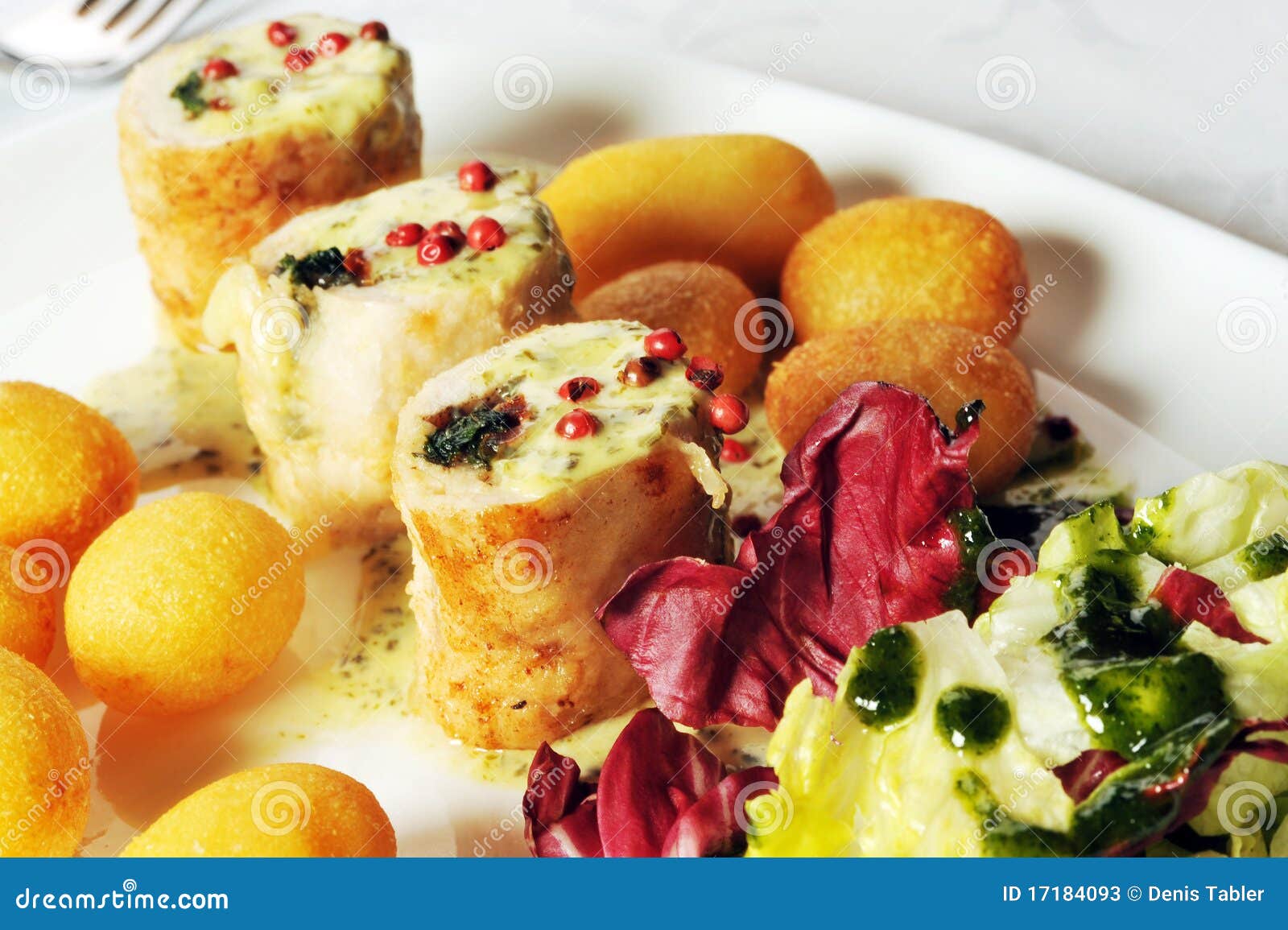 Turkey fillet with cheese stock image. Image of celebration - 17184093