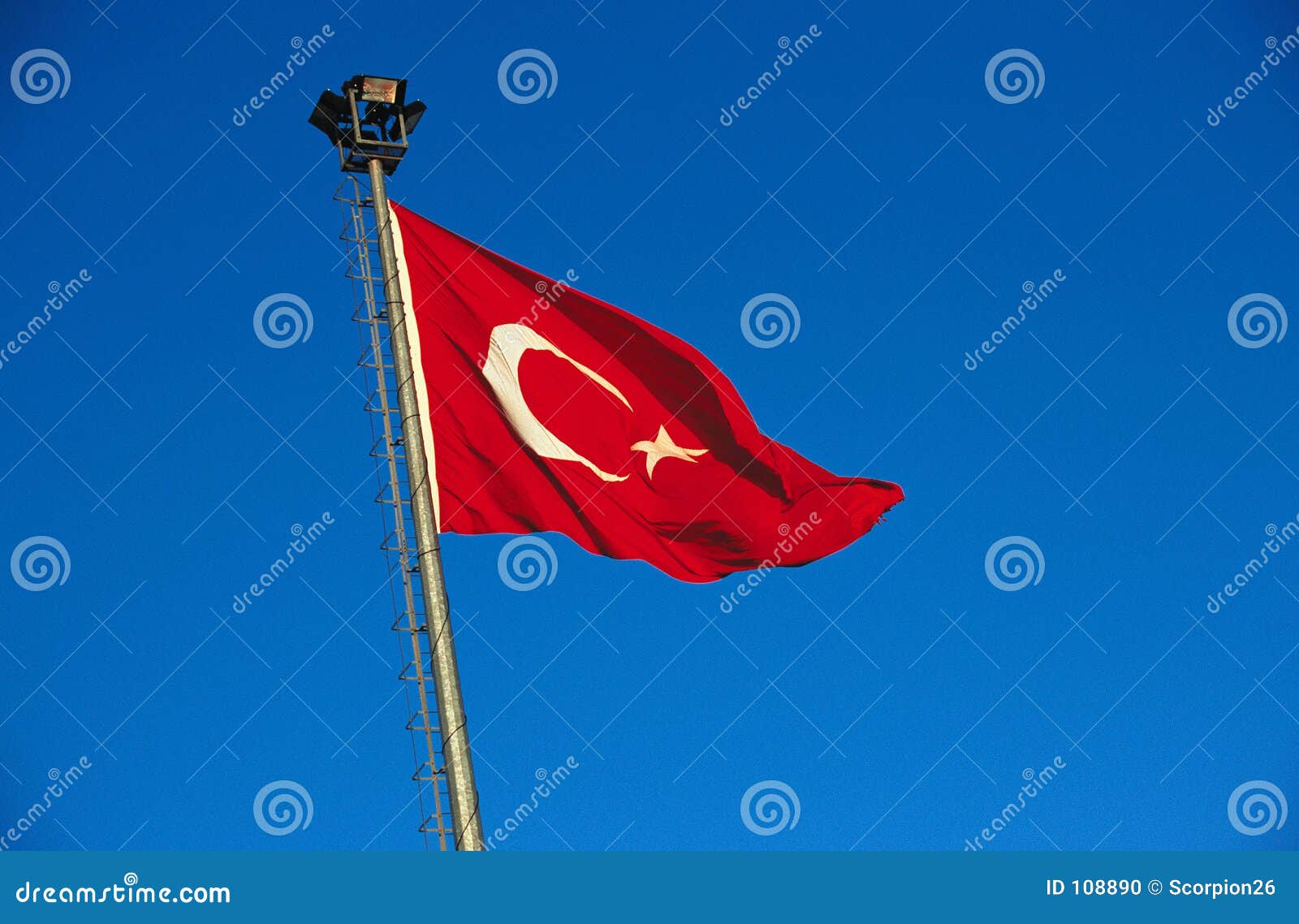 Turkey flag stock photo. Image of asia, conflict, middle - 108890