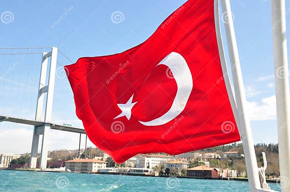 Turkey flag stock photo. Image of turkey, dardanelles - 13816234
