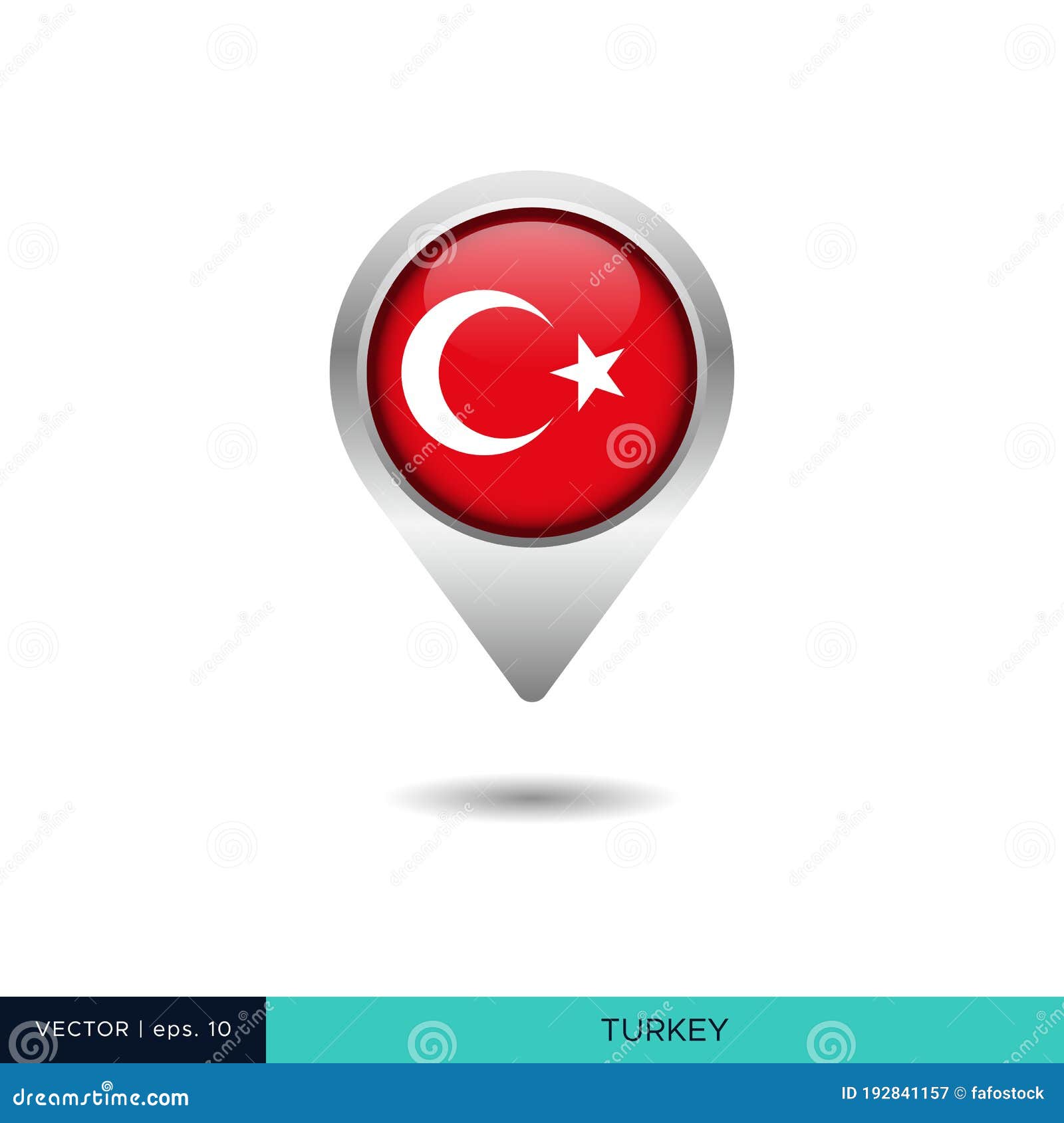 Turkey Flag Map Pin Vector Design Template. Stock Vector - Illustration ...