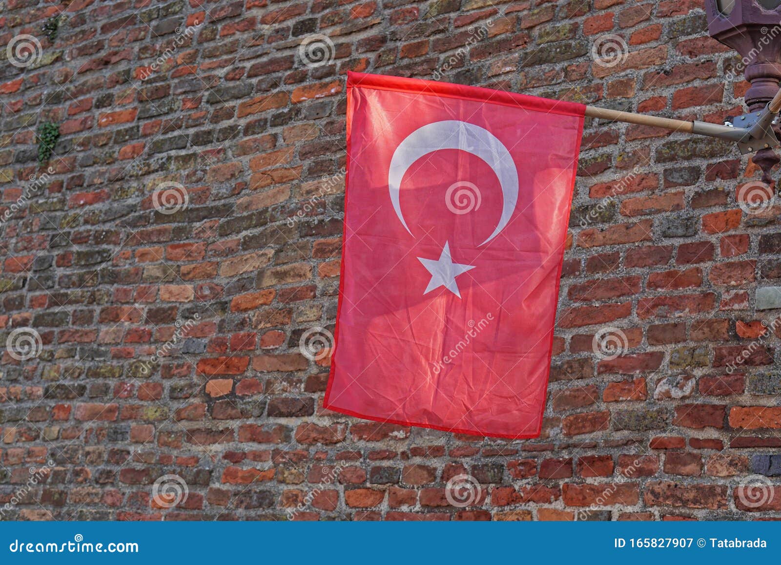 Turkey flag stock image. Image of wall, turkey, national - 165827907