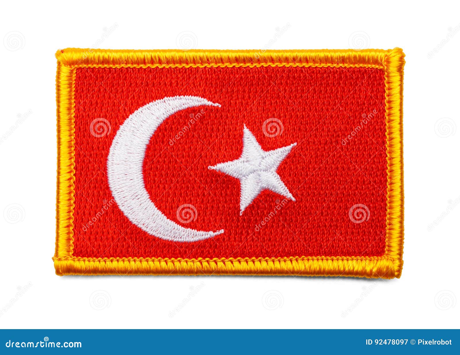 Turkey Flag Patch stock image. Image of flag, identification - 92478097