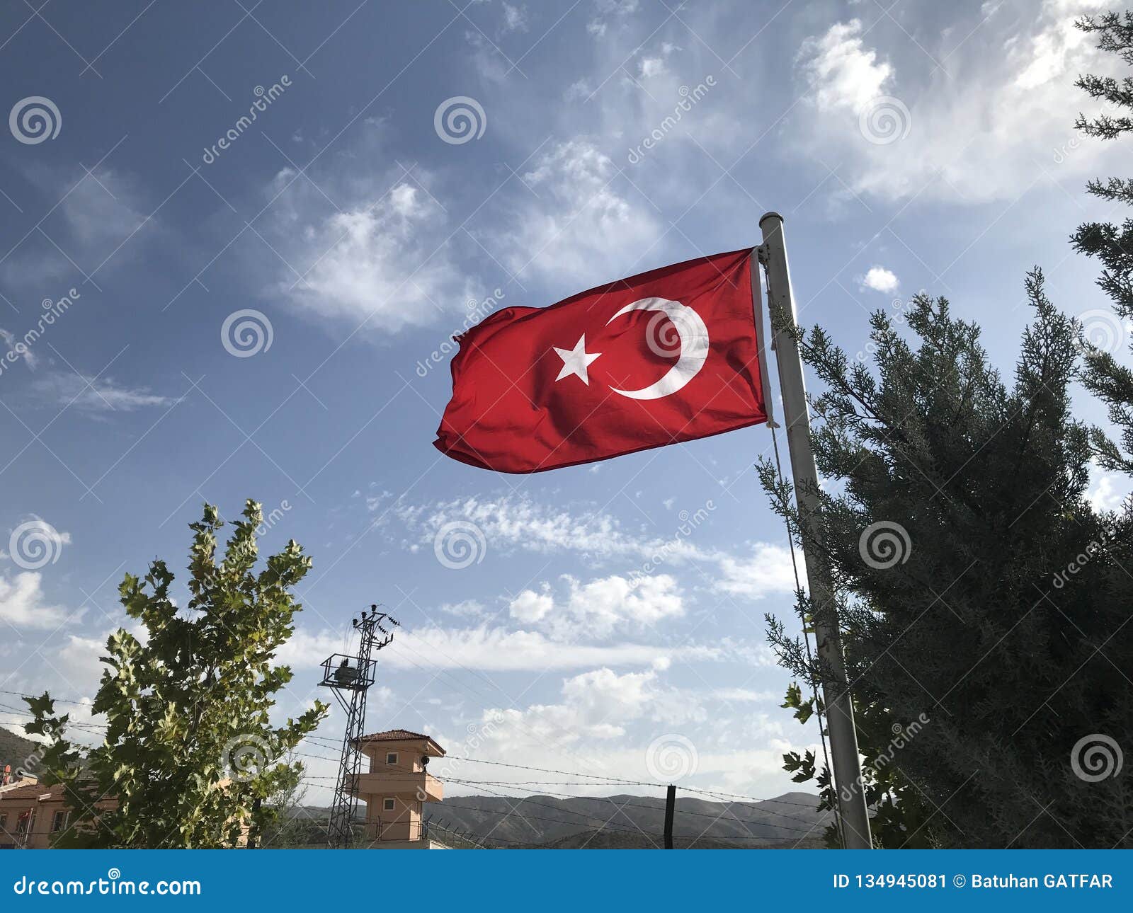 Turkey Flag stock image. Image of turkish, flag, turkey - 134945081